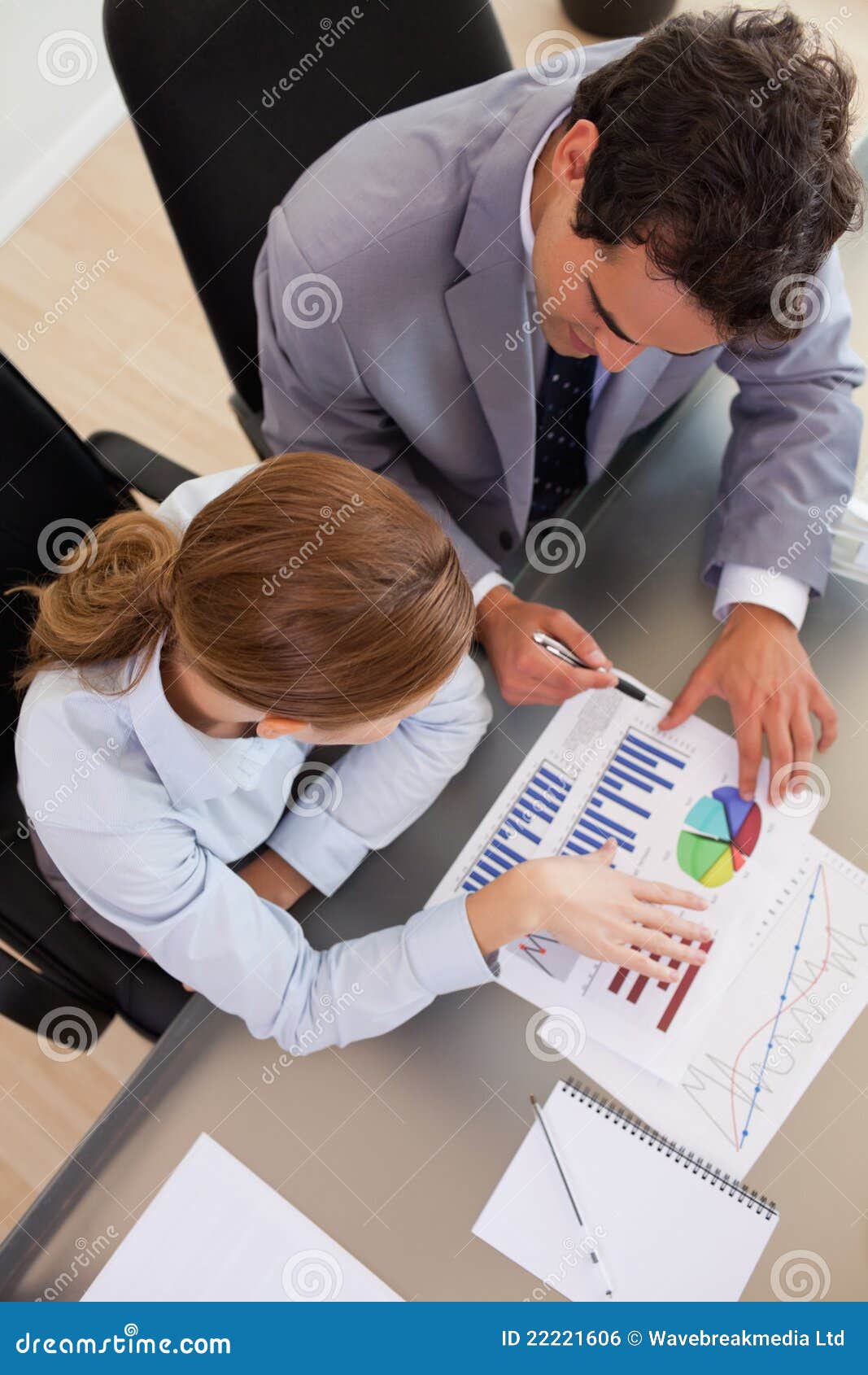 Above View Of Business People Analyzing Data Royalty Free Stock Image ... Above View Of Business People Analyzing Data Royalty Free Stock Image ...