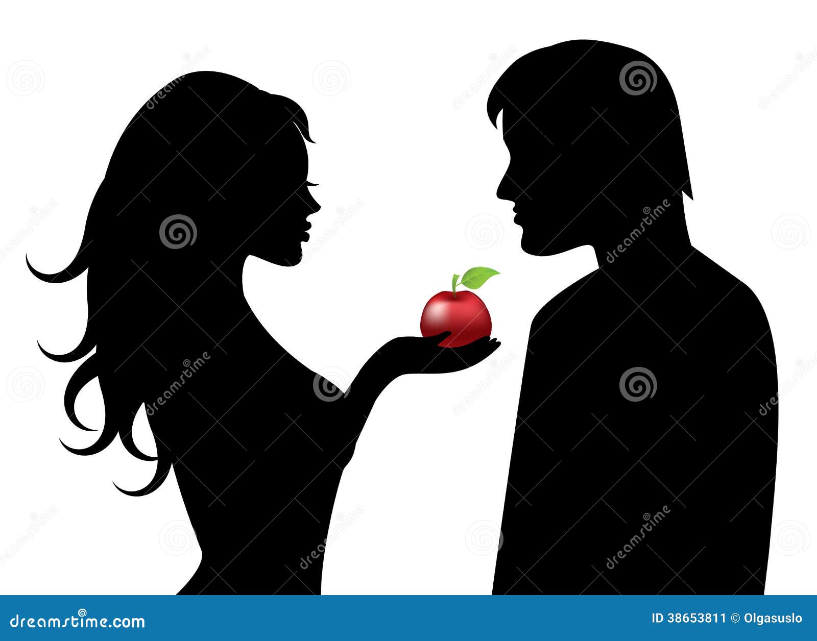 Adam And Eve And The Forbidden Fruit Stock Image Image 38653811
