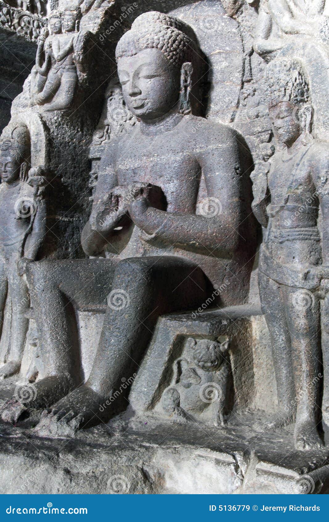 Ancient Buddhist Statue Royalty Free Stock Images - Image: 5136779