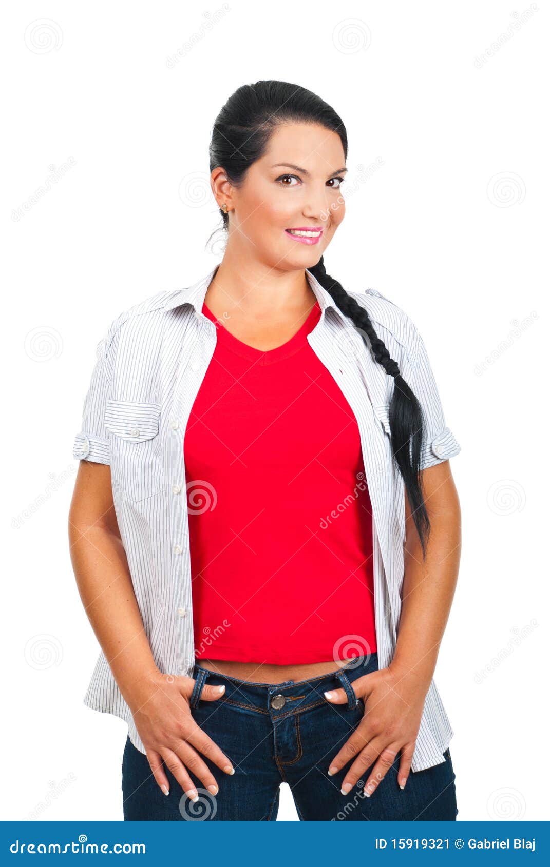 Attractive Woman In Casual Clothes Stock Image Image 15919321