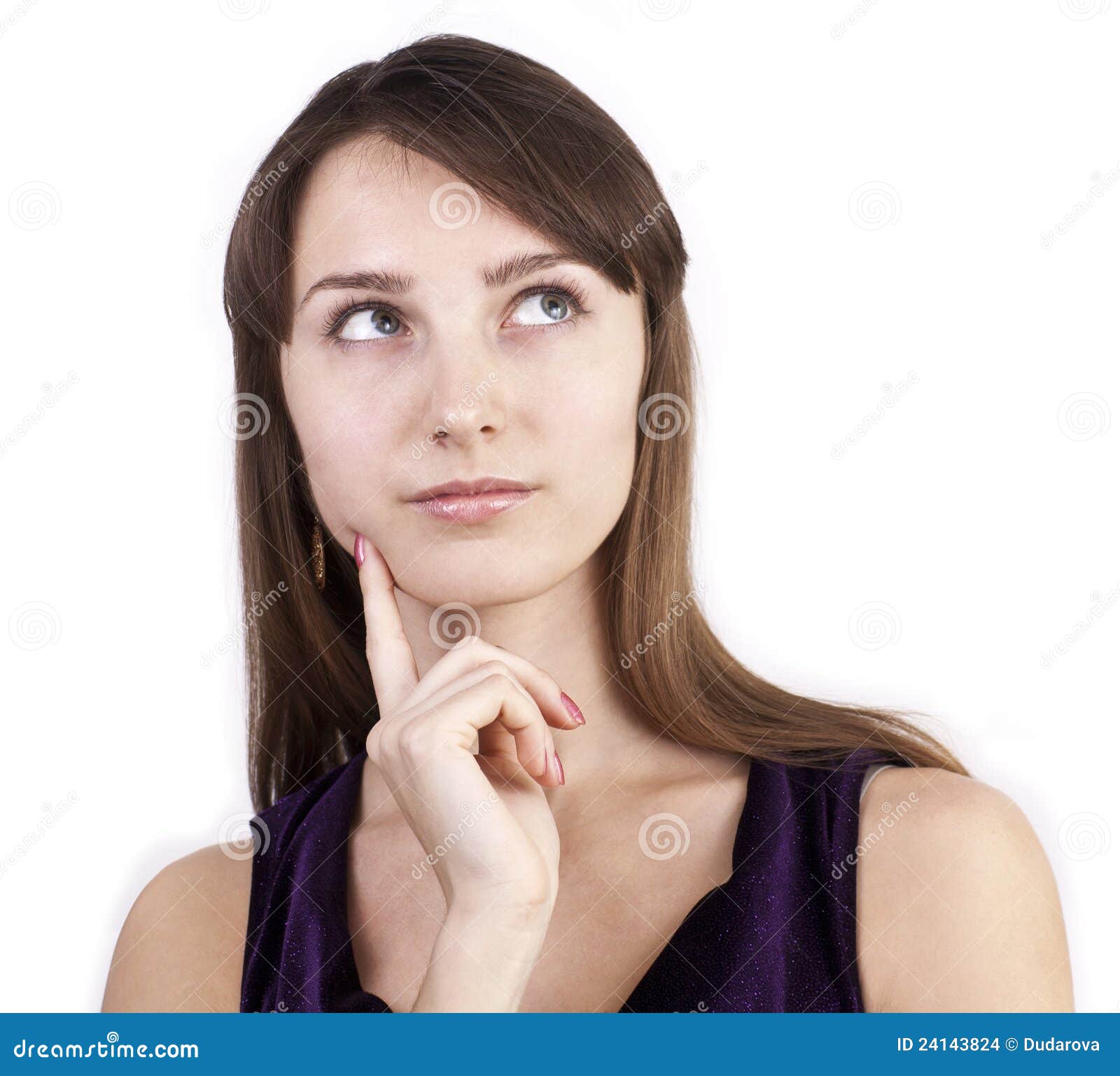Beautiful Thoughtful Woman Looking Up Stock Images - Image: 24143824 Beautiful Thoughtful Woman Looking Up Stock Images - Image: 24143824