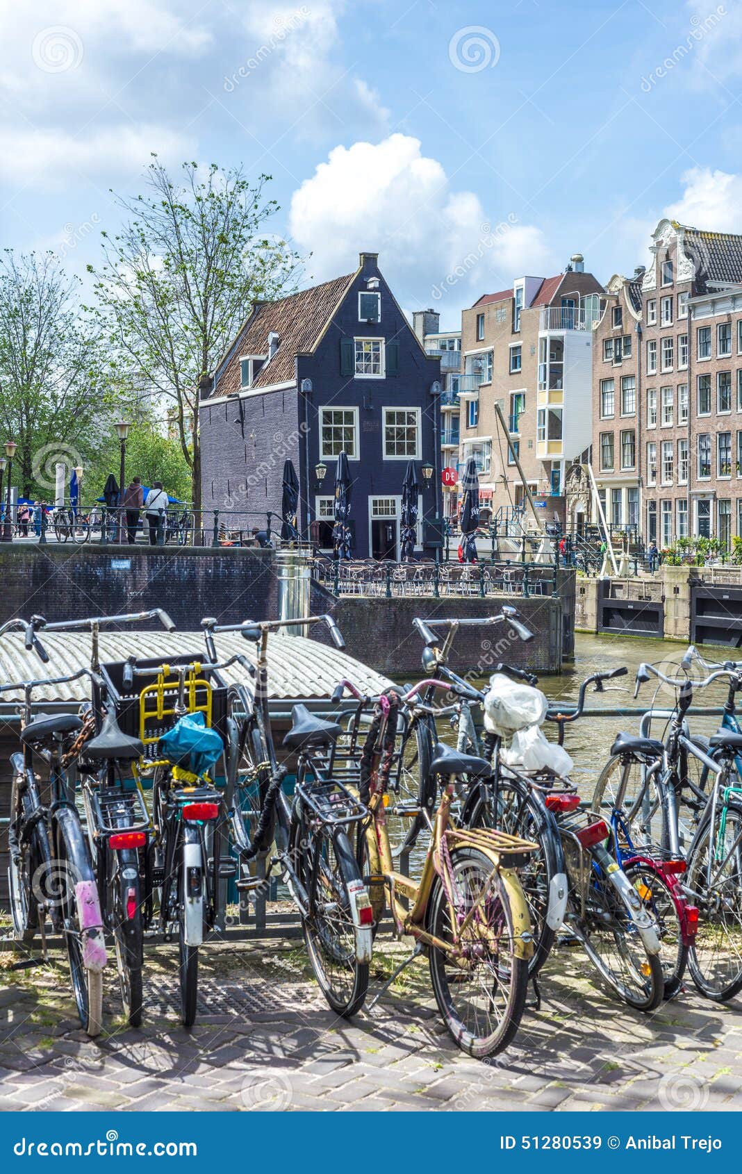 Bicycle In Amsterdam Netherlands Editorial Stock Image Image 51280539 3414