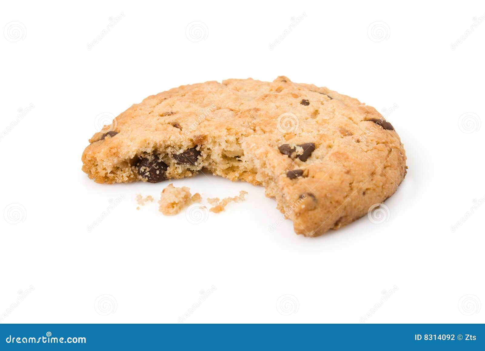 Bitten Chocolate Chip Cookies Stock Photography - Image: 8314092 Bitten Chocolate Chip Cookies Stock Photography - Image: 8314092
