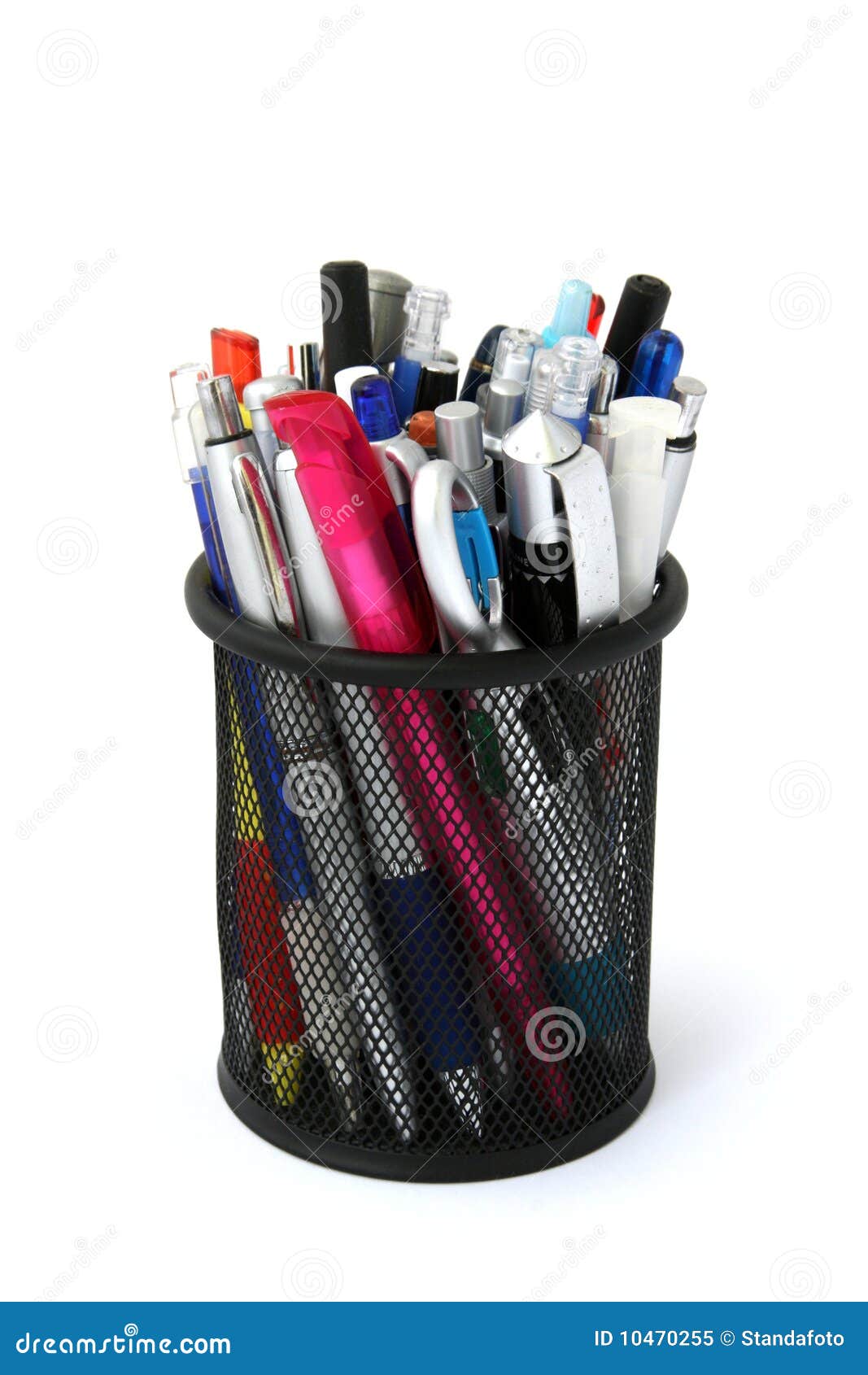 Black Metal Pen Holder With Pens And Pencils Royalty Free Stock Photo ... Black Metal Pen Holder With Pens And Pencils Royalty Free Stock Photo ...