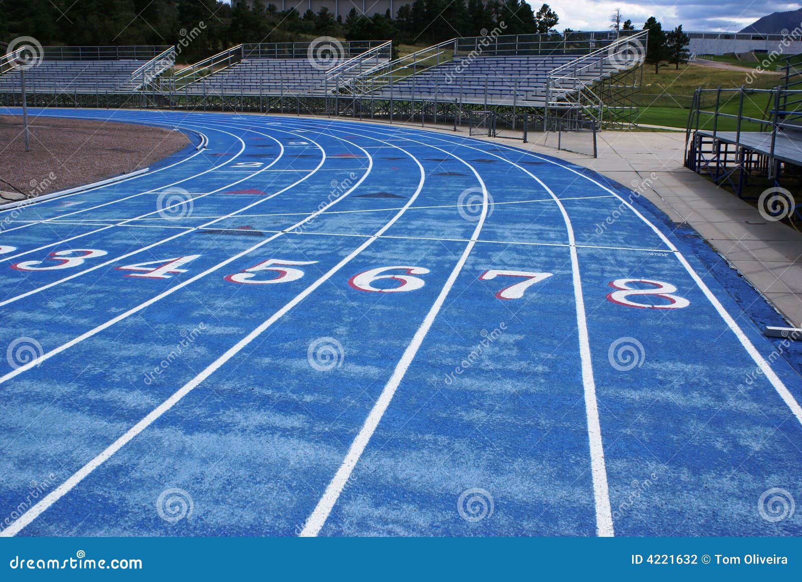 Blue Running Track Stock Photography - Image: 4221632 Blue Running Track Stock Photography - Image: 4221632