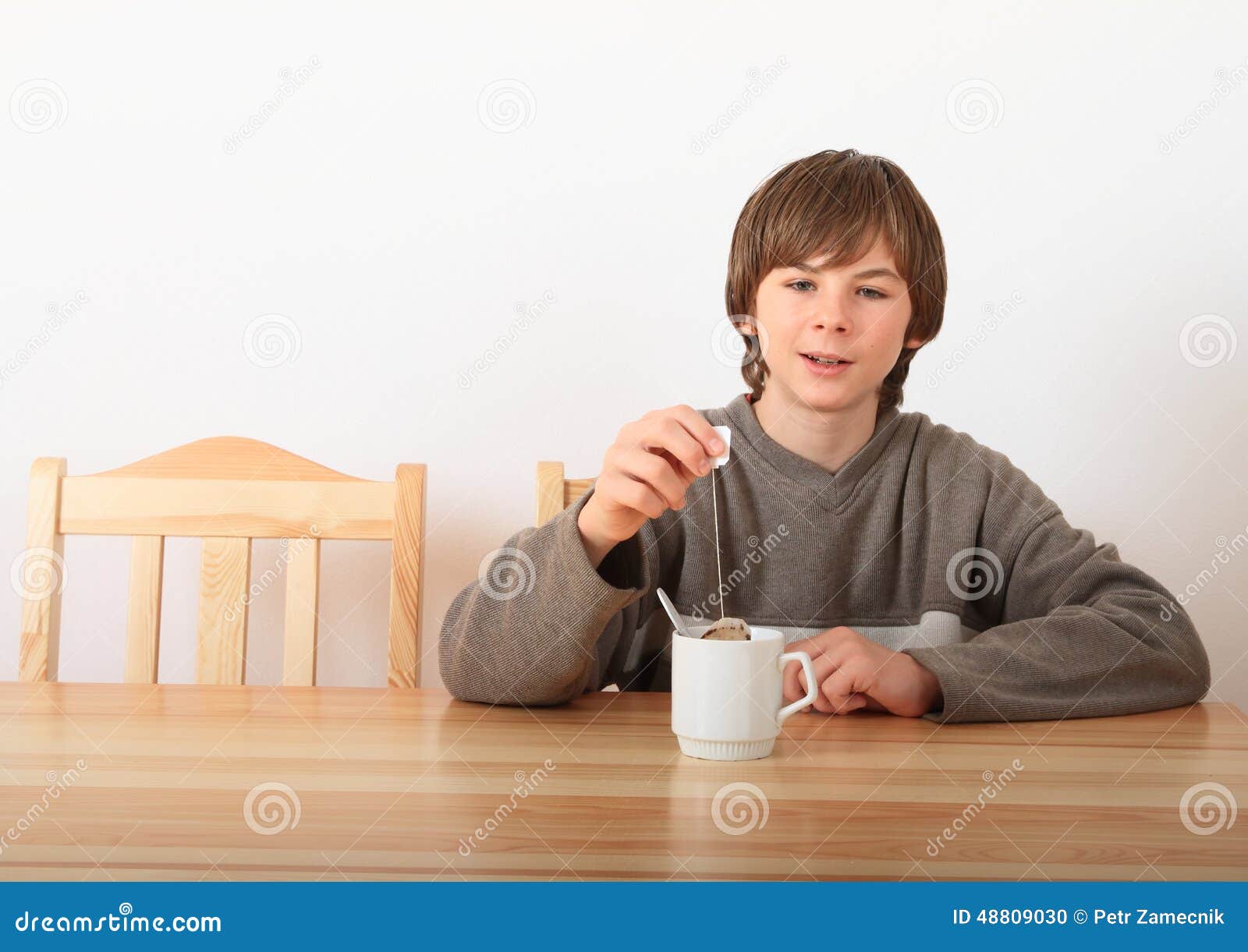 Boy With Tea Stock Photo - Image: 48809030 Boy With Tea Stock Photo - Image: 48809030