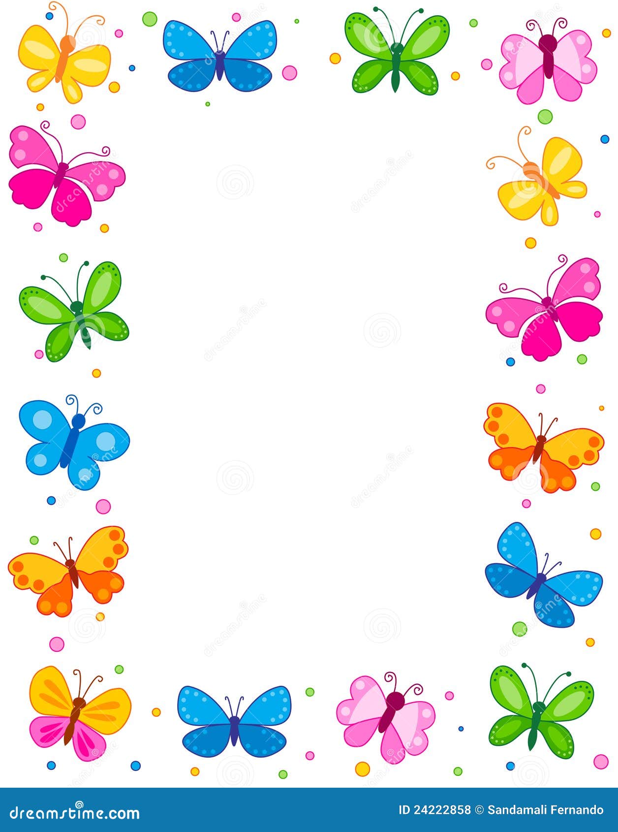 Butterfly Border Royalty Free Stock Photos - Image: 24222858 Butterfly Border Royalty Free Stock Photos - Image: 24222858