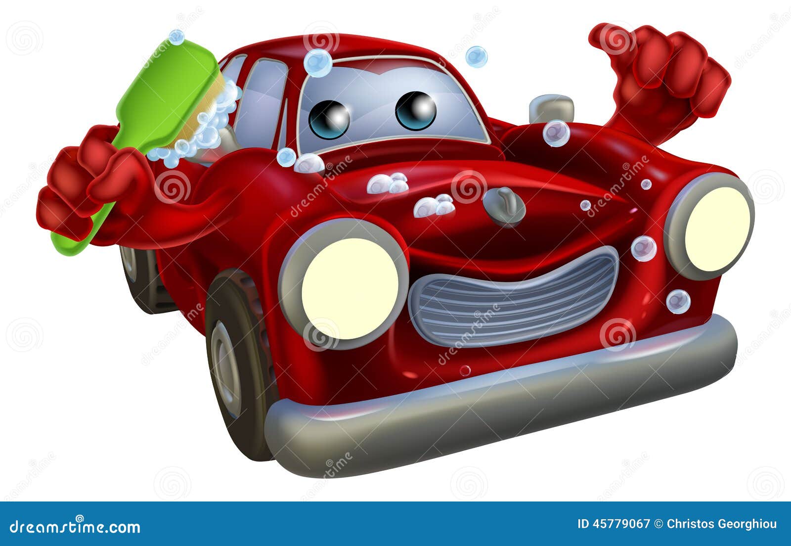 Car Valet Cartoon Stock Vector Image 45779067