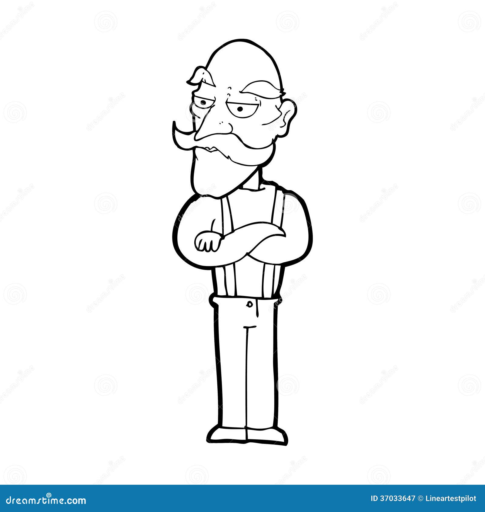 Cartoon Bored Old Man Royalty Free Stock Photography - Image: 37033647 Cartoon Bored Old Man Royalty Free Stock Photography - Image: 37033647