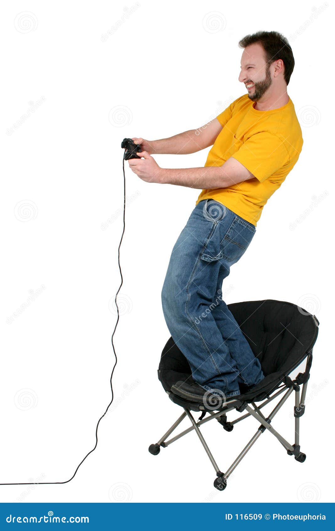 Casual Man Playing Computer Games Over White Royalty Free Stock Images ... Casual Man Playing Computer Games Over White Royalty Free Stock Images ...