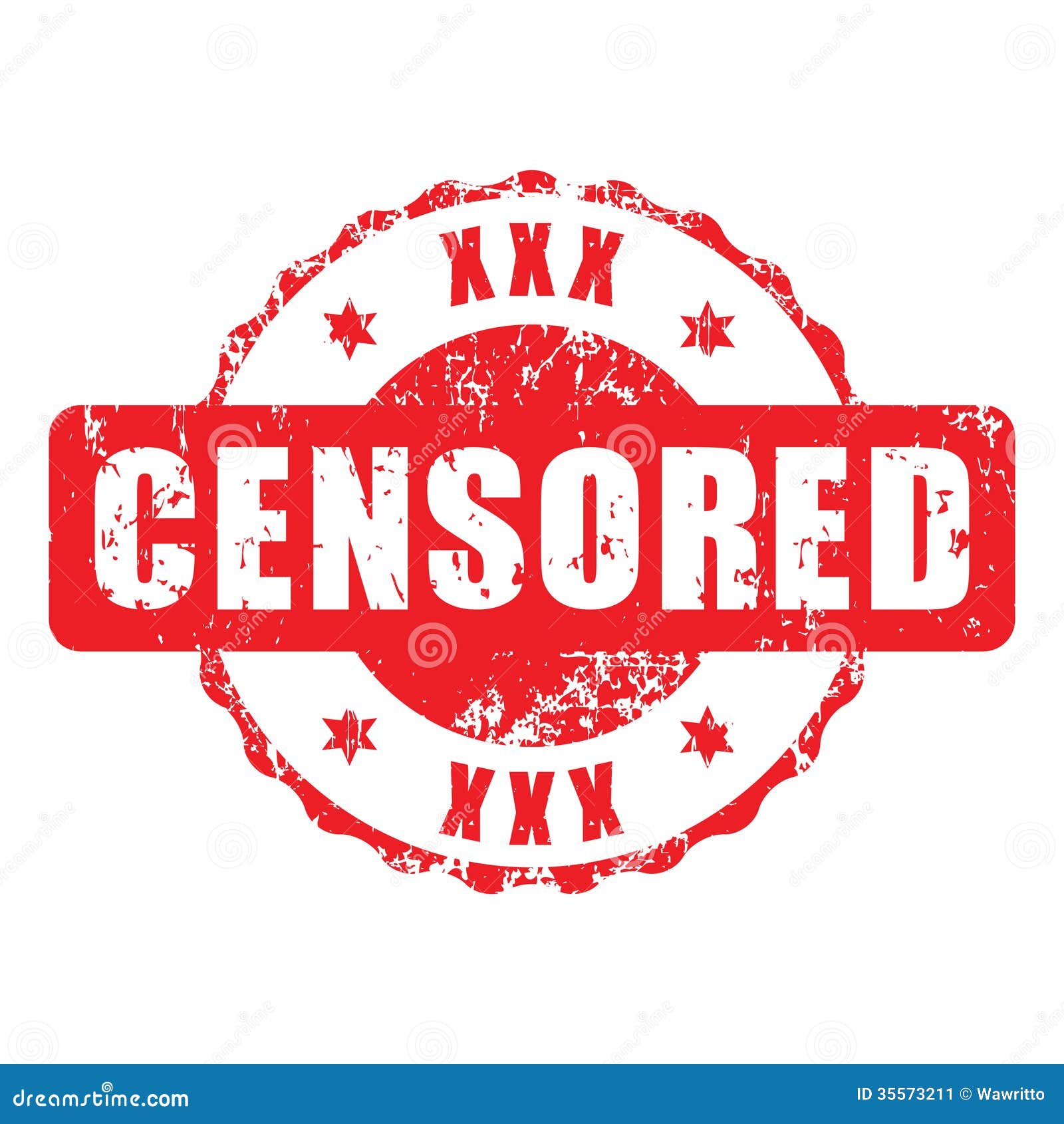 Censored Stamp Stock Image Image 35573211