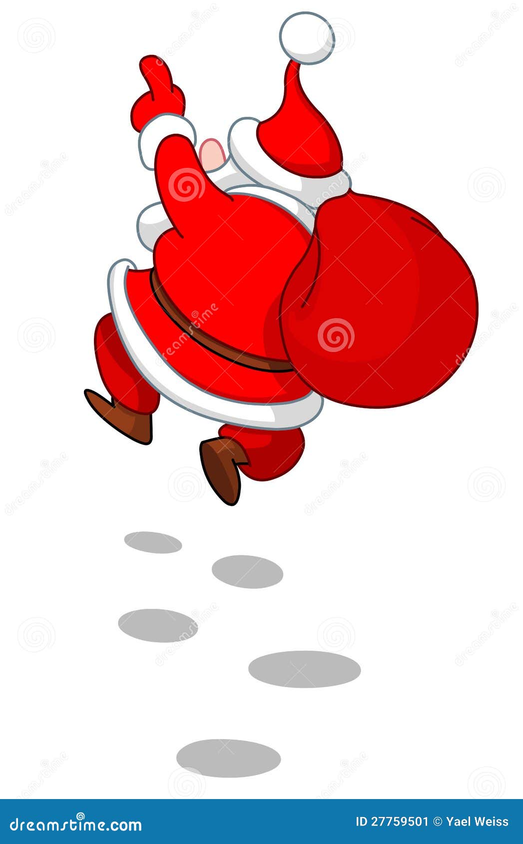 Cheerful Santa From Back Stock Image - Image: 27759501 Cheerful Santa From Back Stock Image - Image: 27759501
