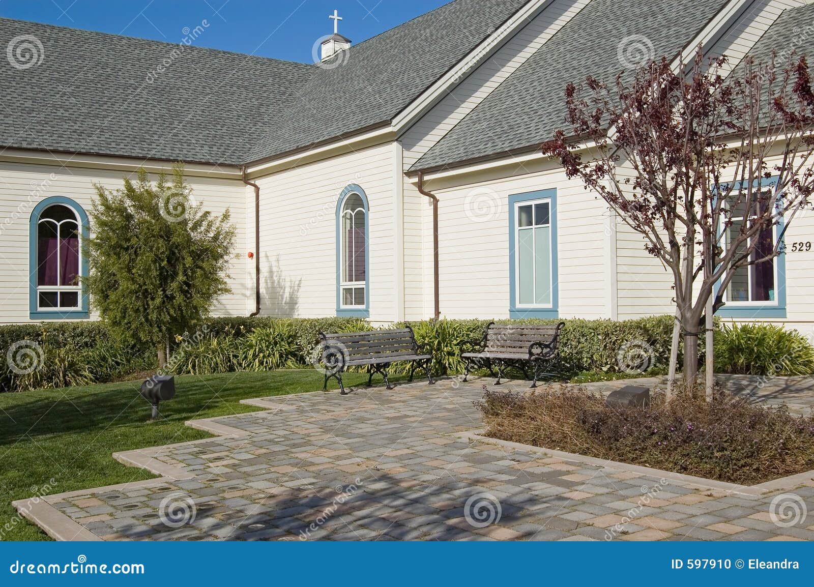 Church Courtyard Stock Photo - Image: 597910 Church Courtyard Stock Photo - Image: 597910