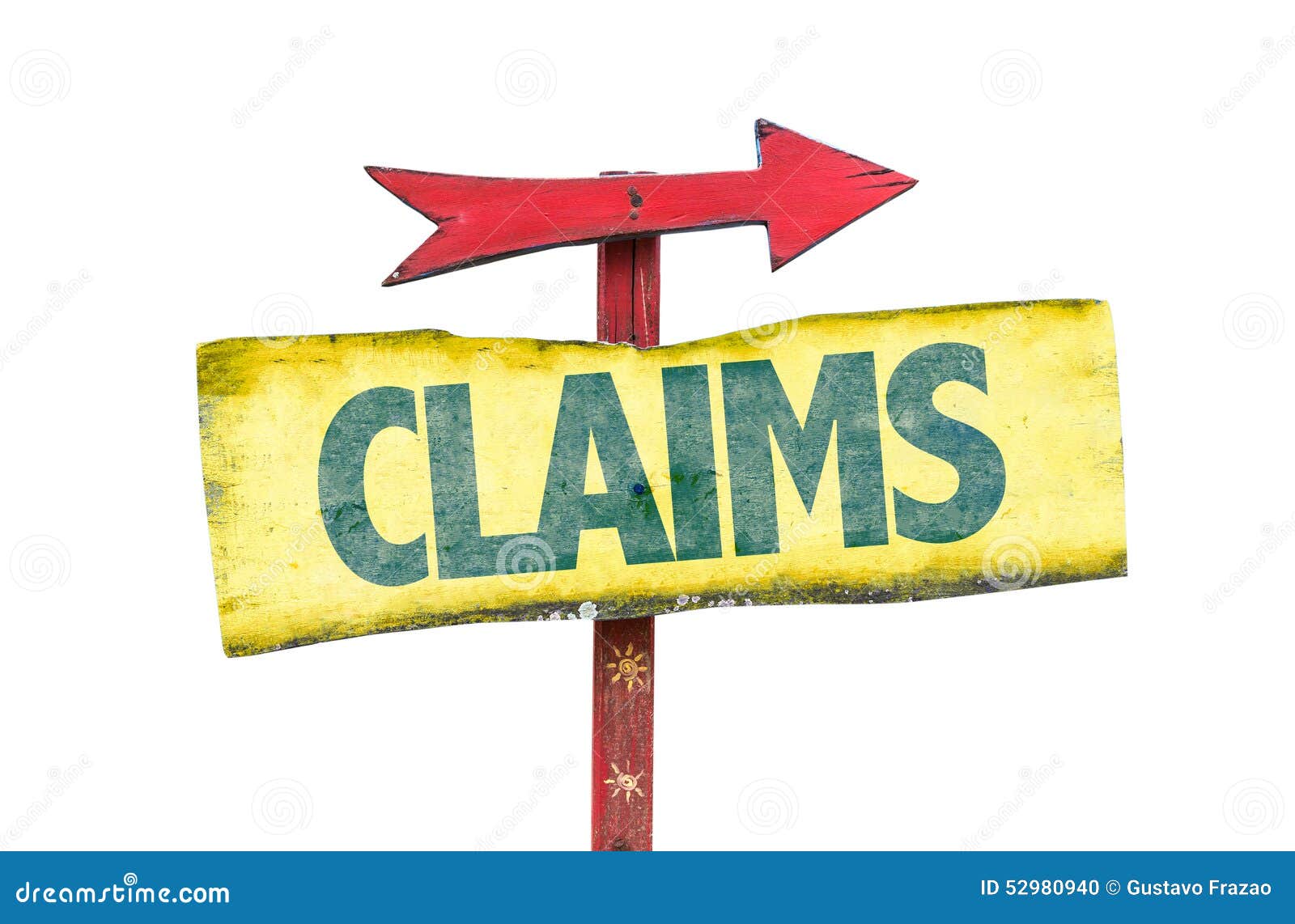 Claims Sign Isolated On White Stock Photo - Image: 52980940 Claims Sign Isolated On White Stock Photo - Image: 52980940