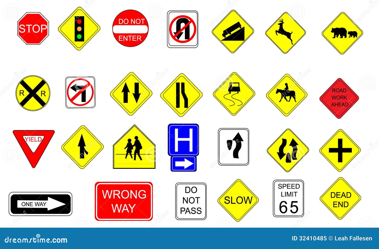 Collection Of Traffic Signs Royalty Free Stock Photo - Image: 32410485 Collection Of Traffic Signs Royalty Free Stock Photo - Image: 32410485