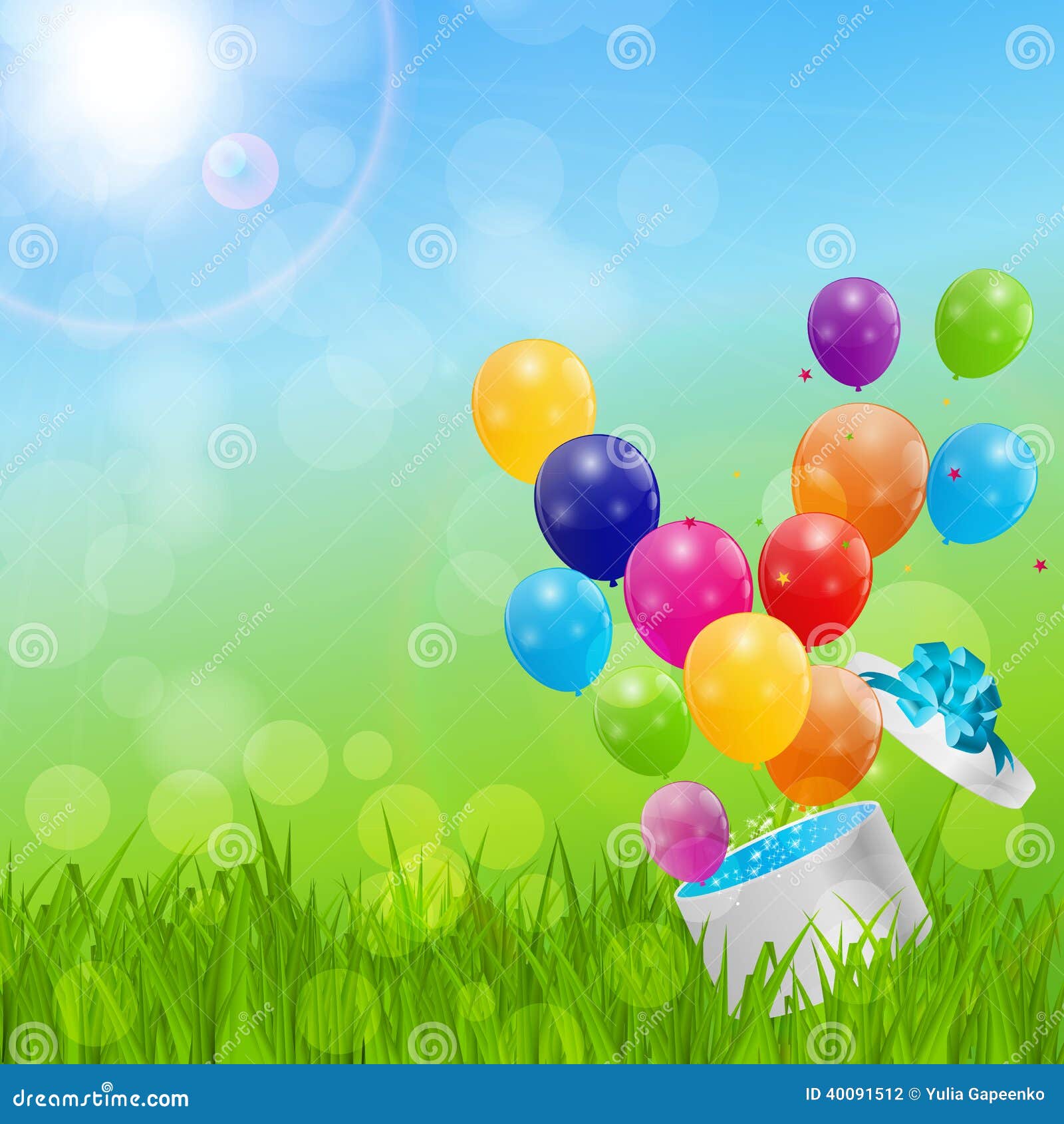 Color Glossy Balloons Birthday Card Background Vector Illustrat Stock ... Color Glossy Balloons Birthday Card Background Vector Illustrat Stock ...
