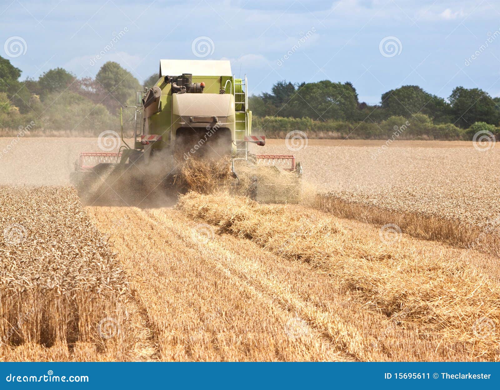 Combine Harvester Working In Field Stock Image - Image: 15695611 Combine Harvester Working In Field Stock Image - Image: 15695611