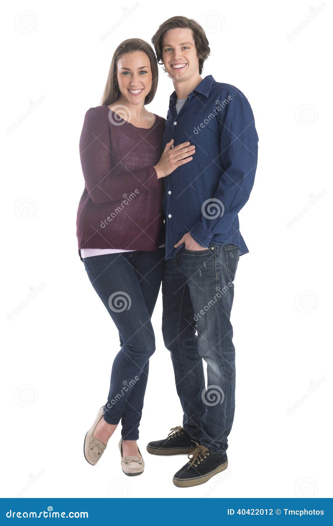 Confident Couple Standing Over White Background Stock Photo - Image ... Confident Couple Standing Over White Background Stock Photo - Image ...