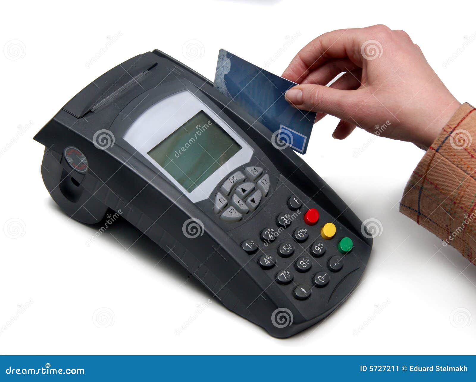 Credit Card Terminal (POS-terminal) For Payment Stock Image - Image ... Credit Card Terminal (POS-terminal) For Payment Stock Image - Image ...