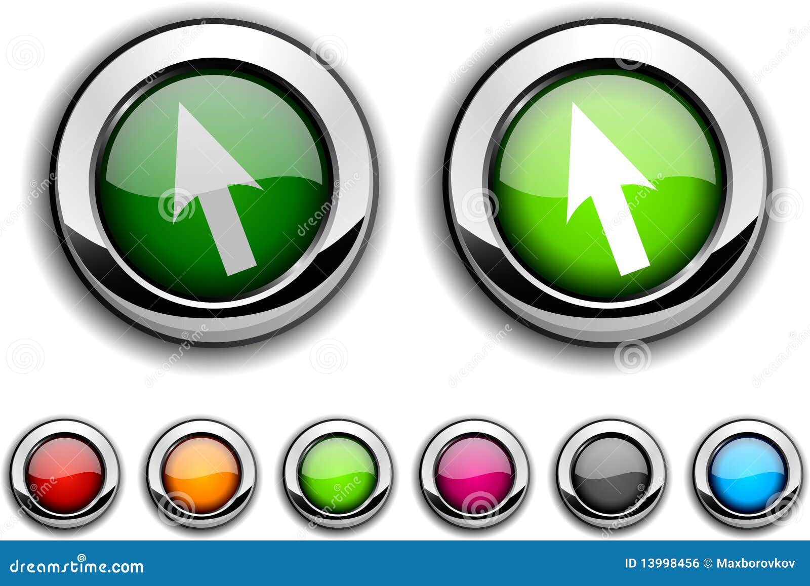 Cursor Button Royalty Free Stock Image Image 13998456