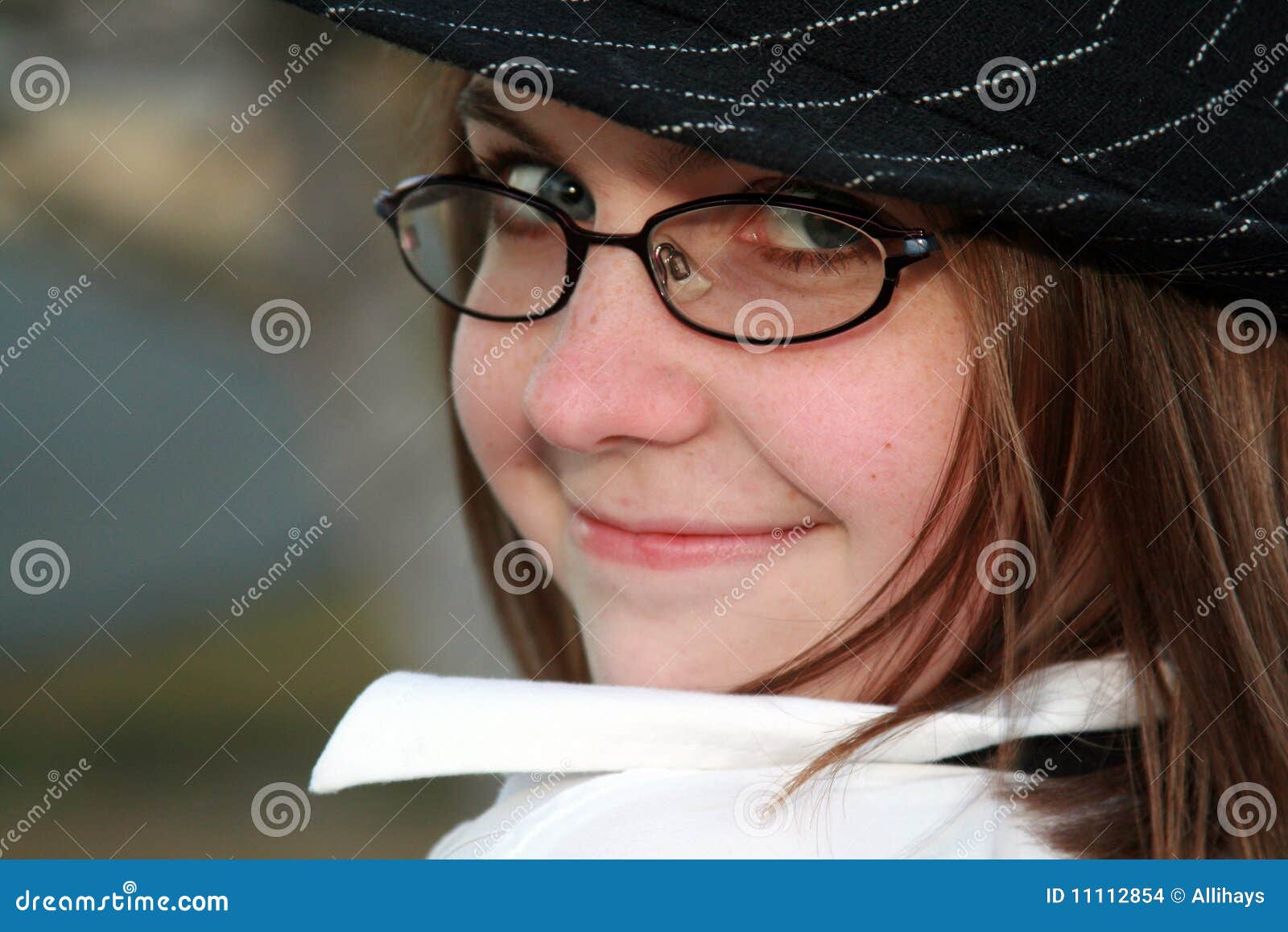 Cute Girl In Glasses Stock Images Image 11112854