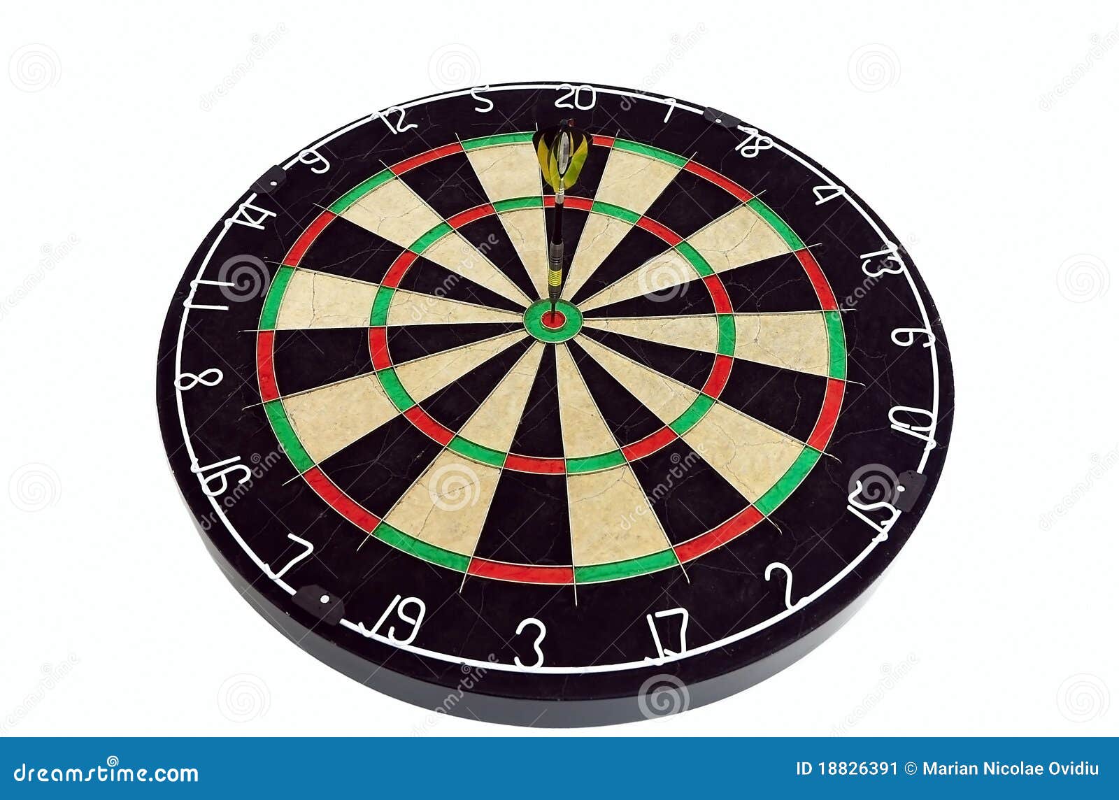 Dart Board With A Dart In The Middle Stock Image - Image: 18826391 Dart Board With A Dart In The Middle Stock Image - Image: 18826391