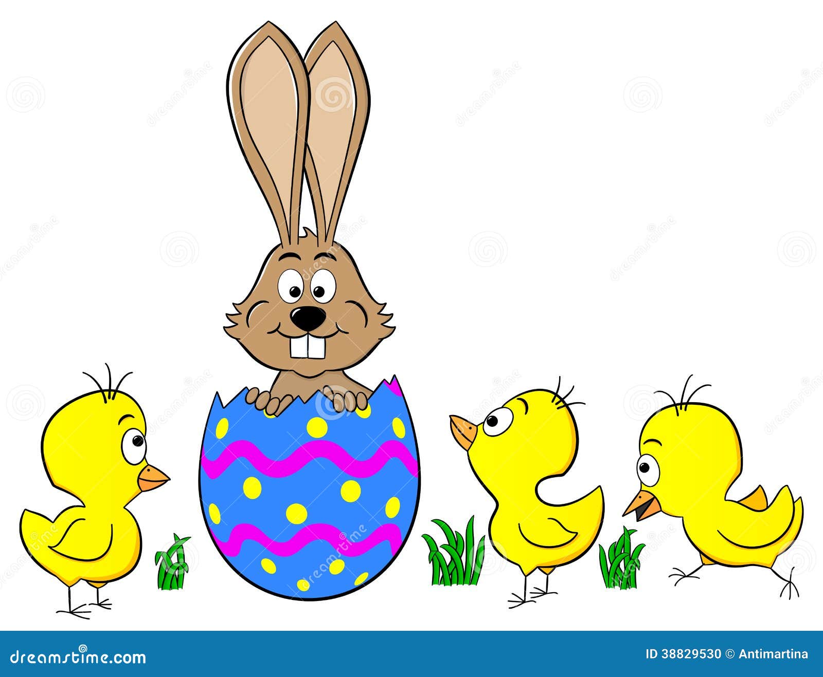 Easter Bunny Hatching From An Egg Stock Vector - Image: 38829530 Easter Bunny Hatching From An Egg Stock Vector - Image: 38829530