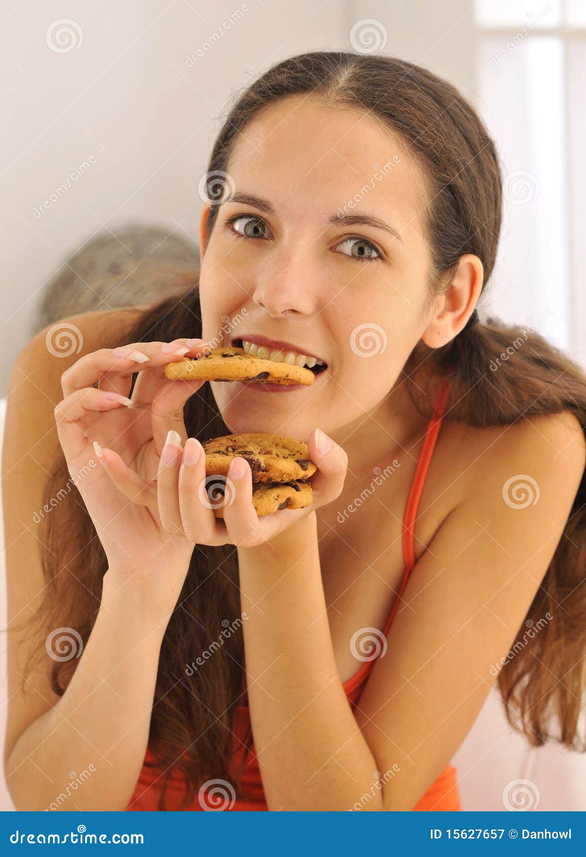 Enjoying Chocolate Chip Cookie Royalty Free Stock Photography - Image ... Enjoying Chocolate Chip Cookie Royalty Free Stock Photography - Image ...