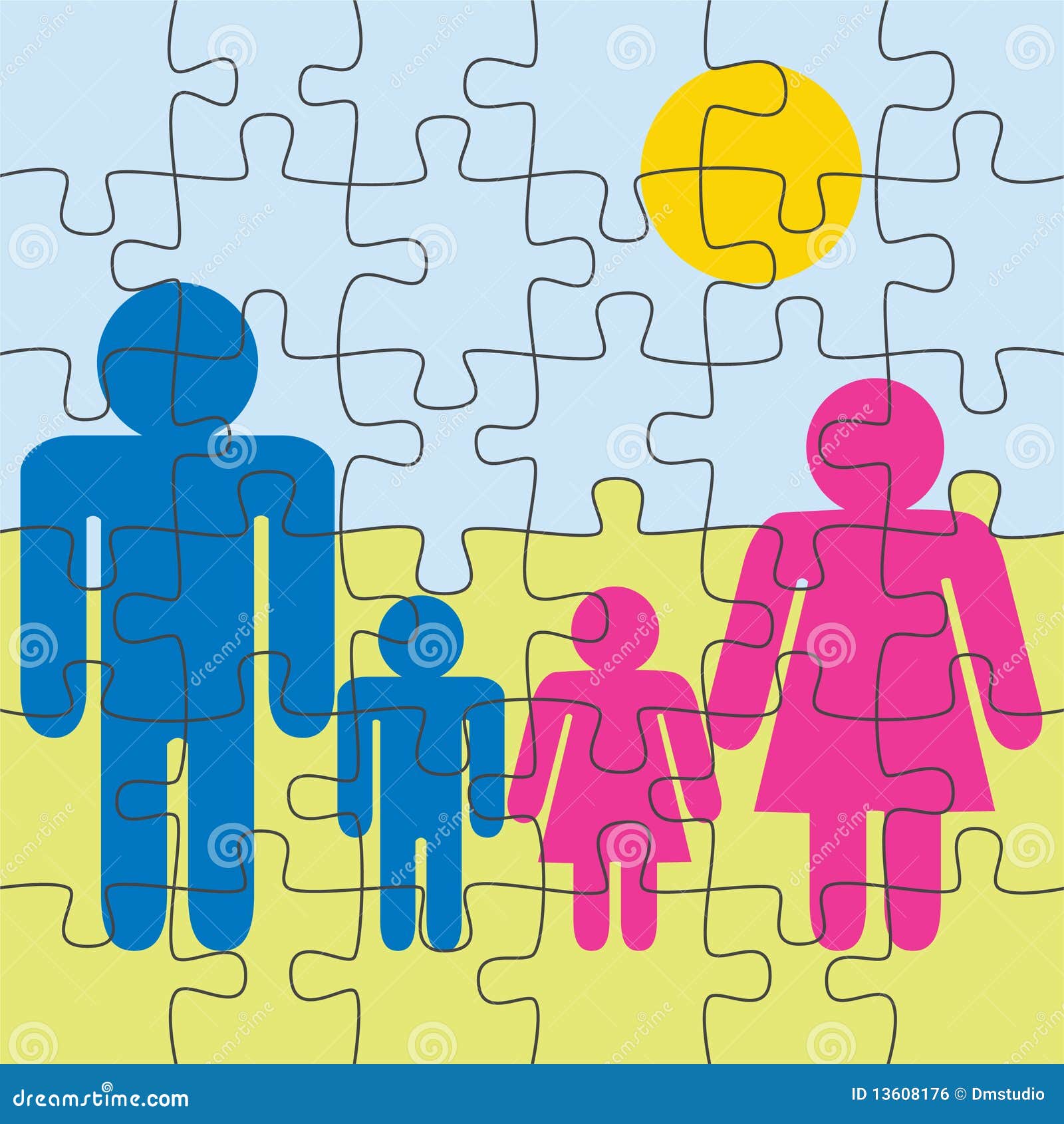 Family Puzzle Royalty Free Stock Image - Image: 13608176 Family Puzzle Royalty Free Stock Image - Image: 13608176