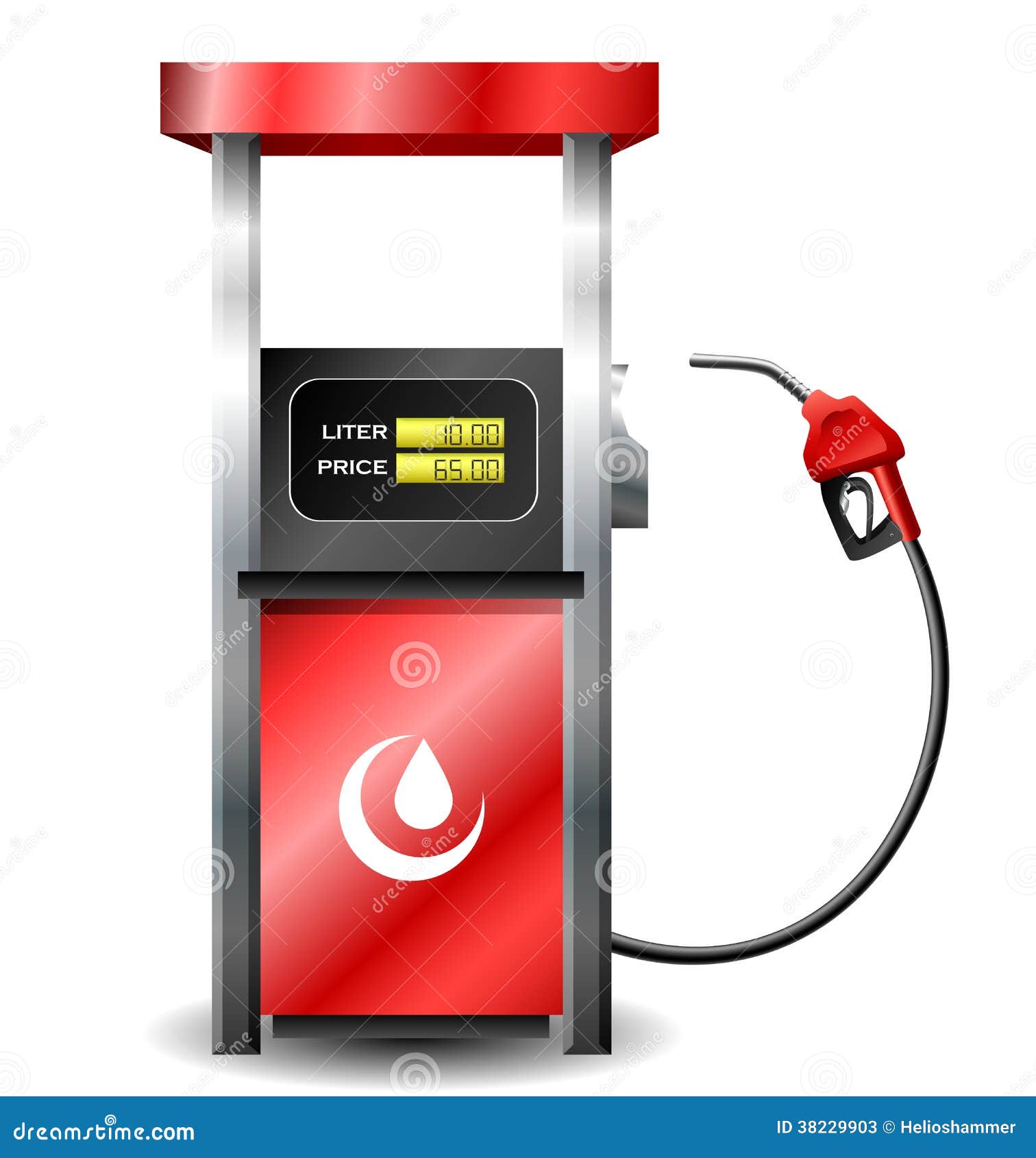 Gas Station Pump With Fuel Nozzle Stock Photos - Image: 38229903 Gas Station Pump With Fuel Nozzle Stock Photos - Image: 38229903