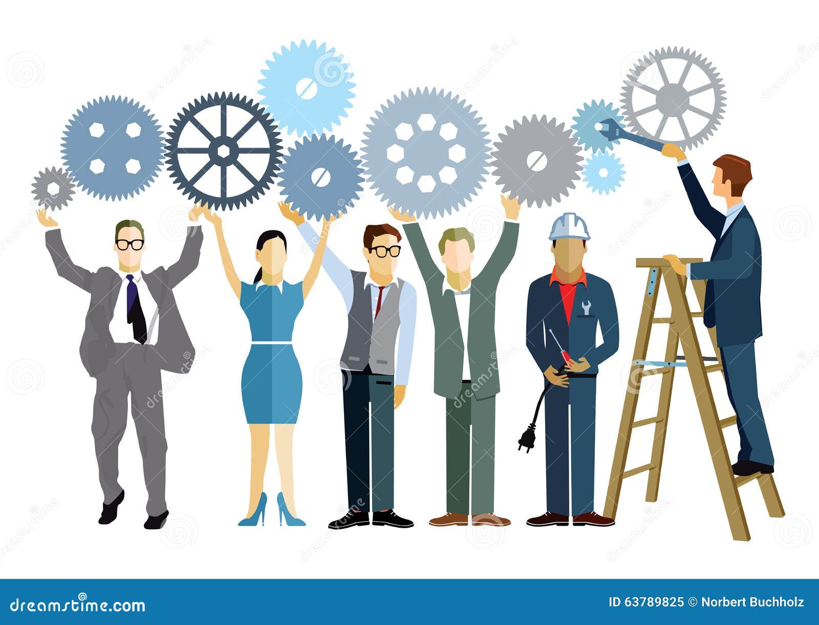 Gearing Up For Business Stock Vector - Image: 63789825 Gearing Up For Business Stock Vector - Image: 63789825