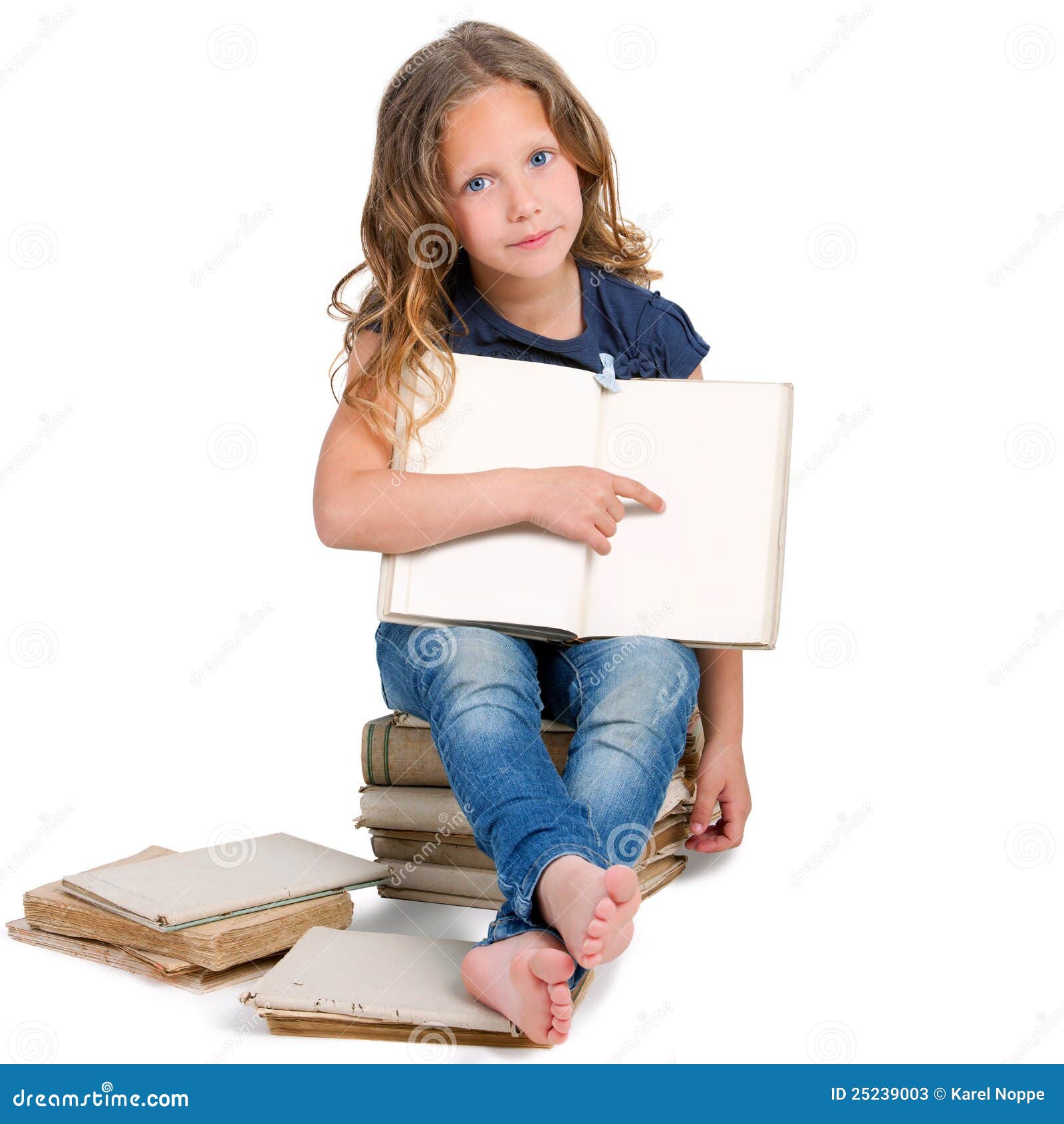 Girl Sitting On Pile Of Old Books. Stock Photos - Image: 25239003 Girl Sitting On Pile Of Old Books. Stock Photos - Image: 25239003