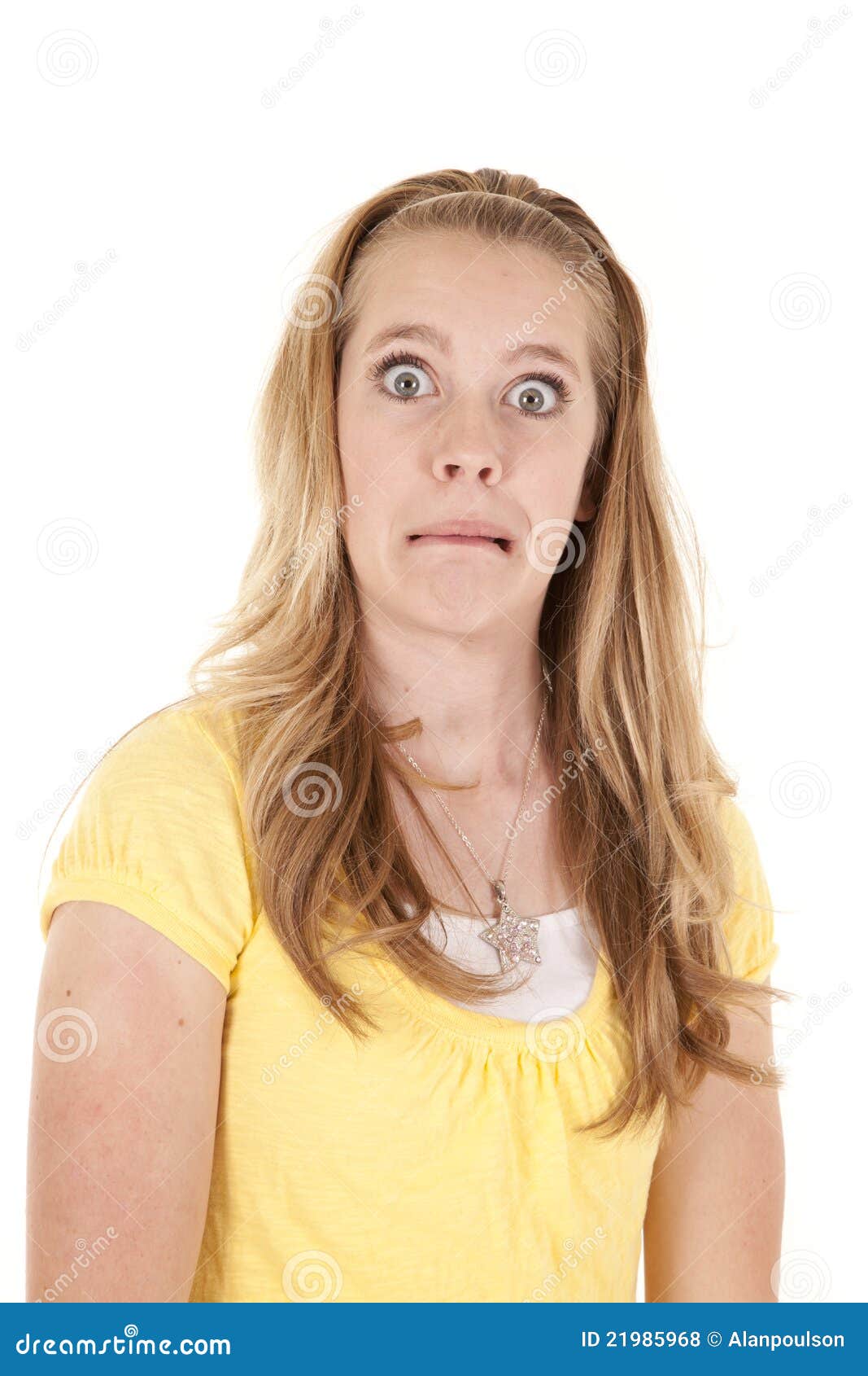 Girl Yellow Shirt Yikes Royalty Free Stock Photos - Image: 21985968 Girl Yellow Shirt Yikes Royalty Free Stock Photos - Image: 21985968