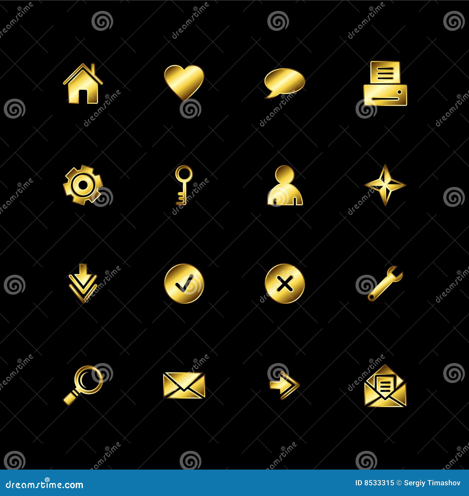 Gold Web Icons Royalty Free Stock Photo - Image: 8533315 Gold Web Icons Royalty Free Stock Photo - Image: 8533315