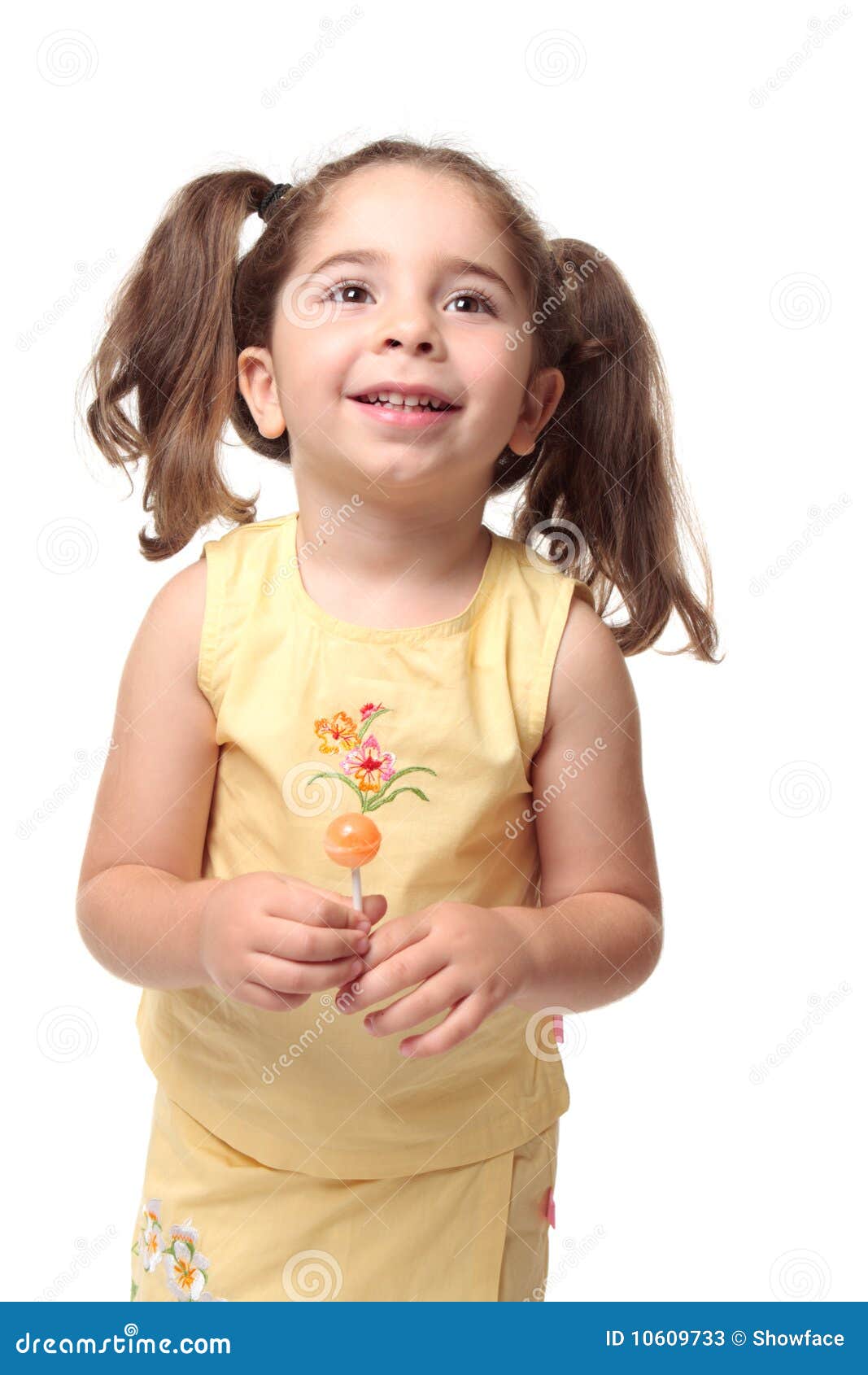 Happy Smiling Preschool Girl In Pigtails Stock Photos - Image: 10609733 Happy Smiling Preschool Girl In Pigtails Stock Photos - Image: 10609733