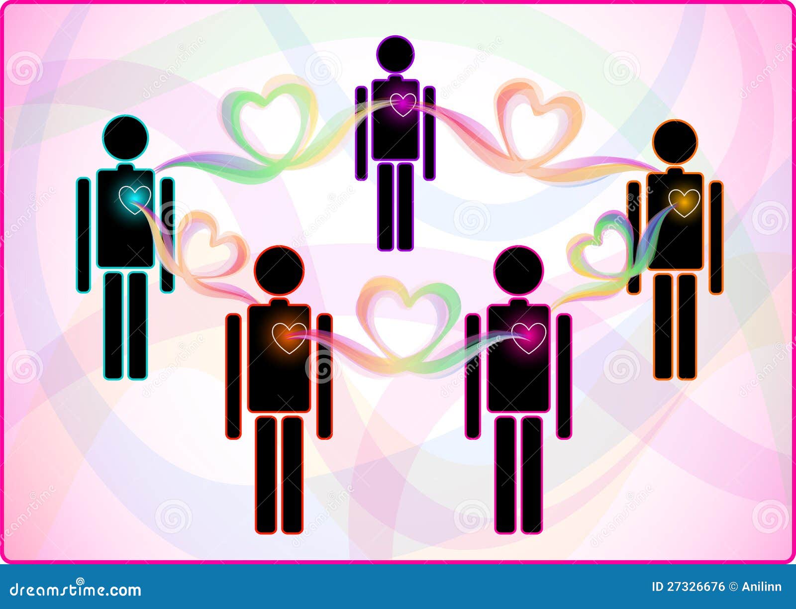 Heart Connection Between People Royalty Free Stock Image - Image: 27326676 Heart Connection Between People Royalty Free Stock Image - Image: 27326676