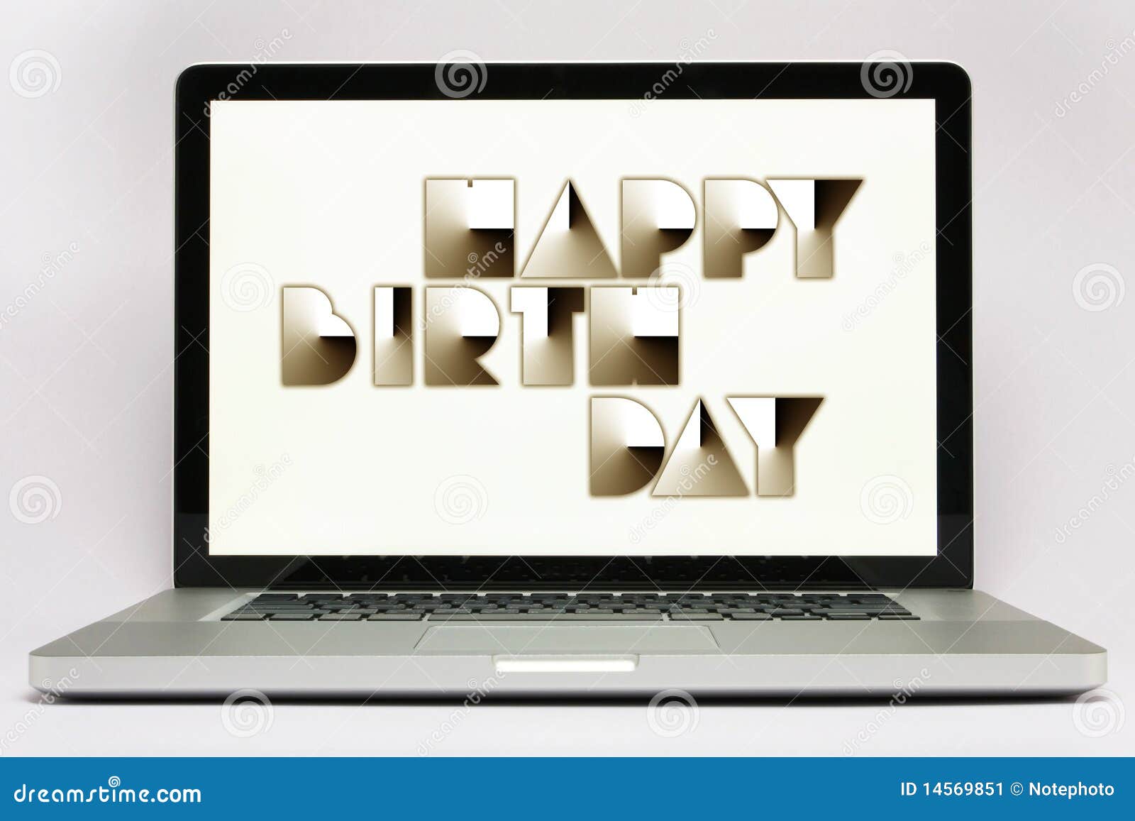 Hi Tech Happy Birthday Stock Image Image 14569851