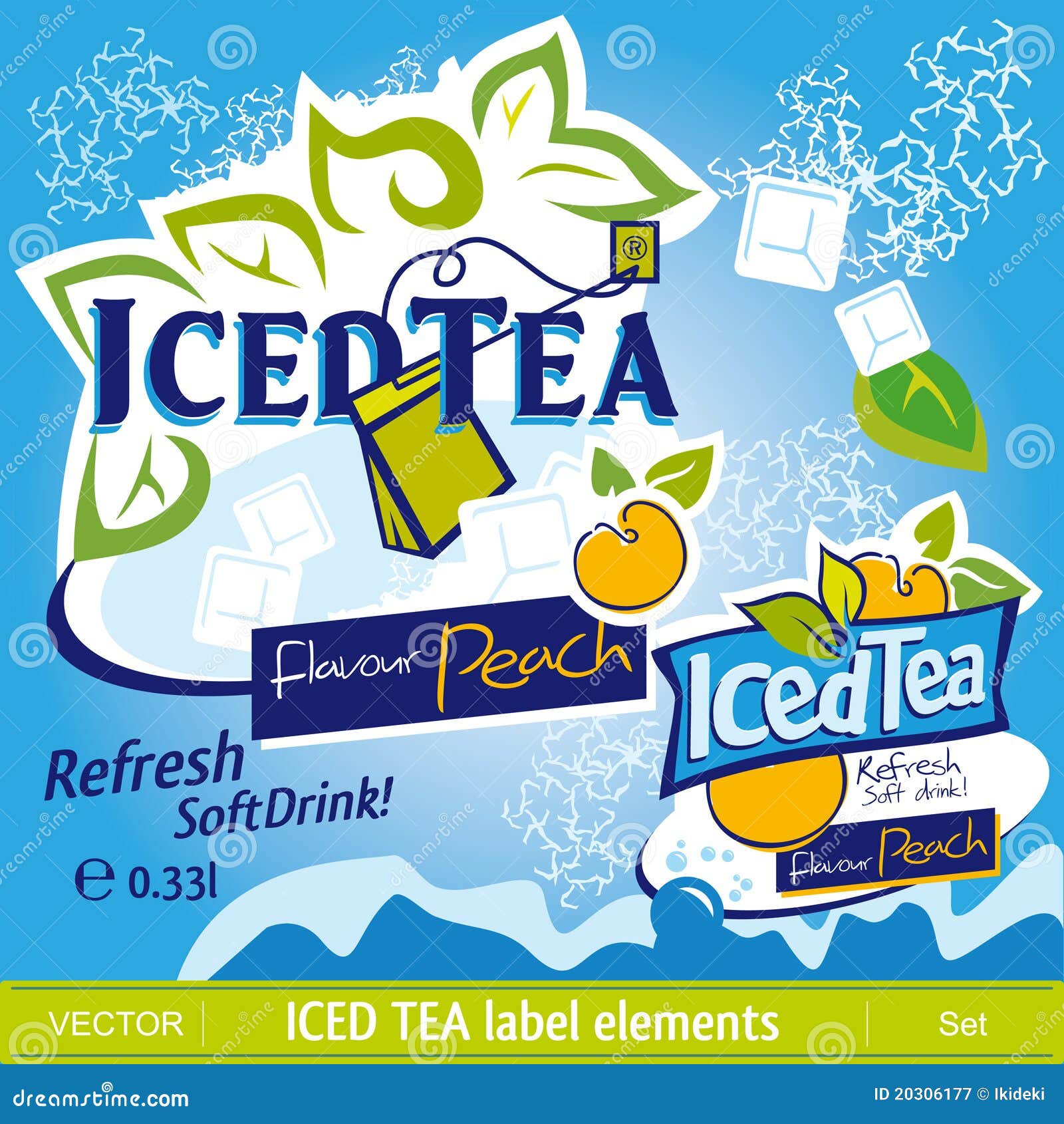 ICED TEA Label Elements Royalty Free Stock Photography - Image: 20306177 ICED TEA Label Elements Royalty Free Stock Photography - Image: 20306177