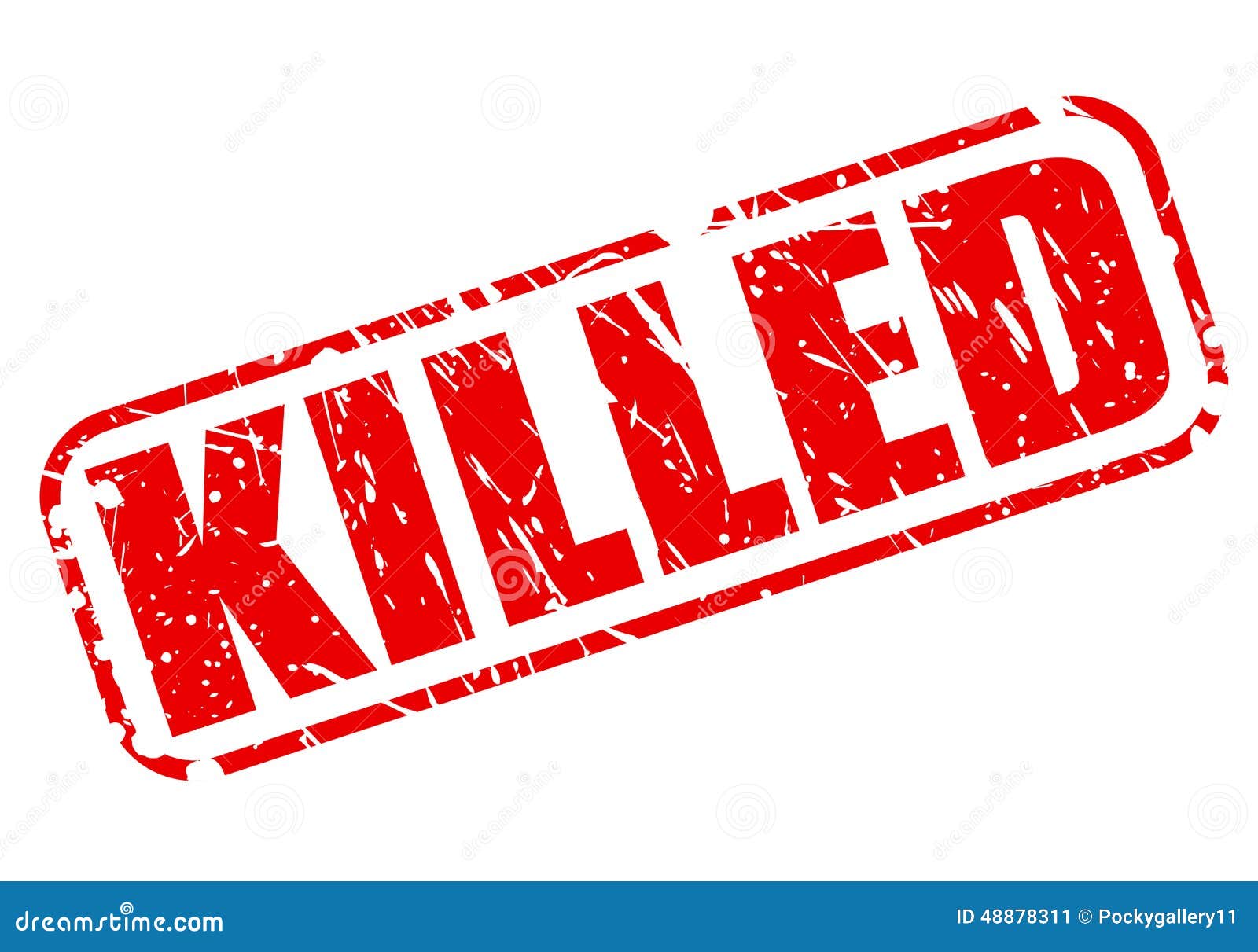 Killed Red Stamp Text Stock Vector Image 48878311