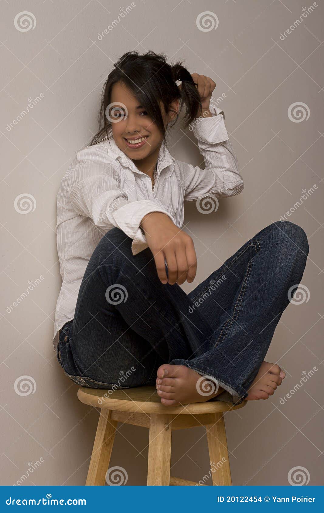 Letting Her Hair Down Stock Images Image 20122454