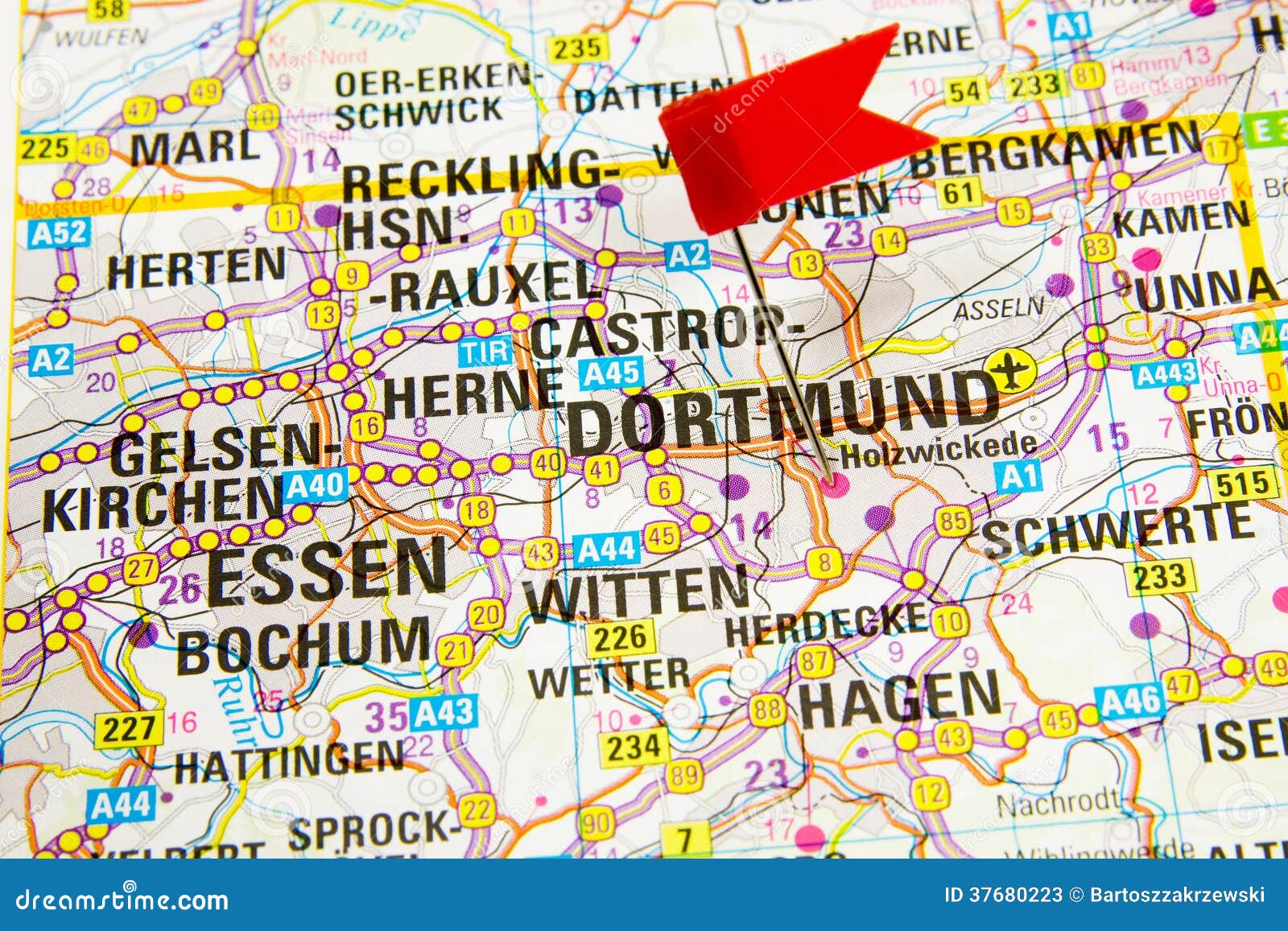Map Of The Selected City Dortmund, Germany Stock Photos - Image: 37680223 Map Of The Selected City Dortmund, Germany Stock Photos - Image: 37680223