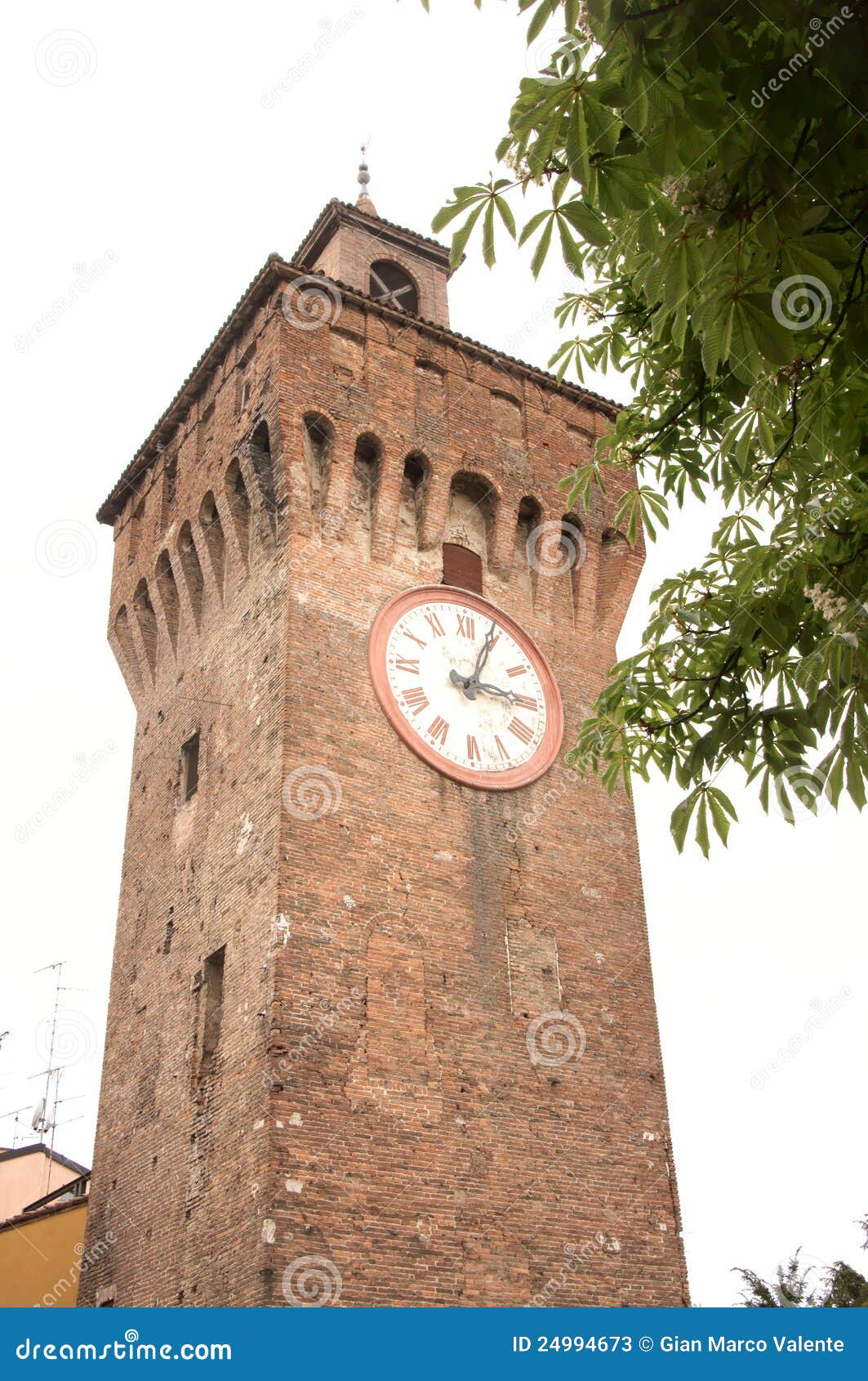 Medieval Clock Tower Stock Photos - Image: 24994673