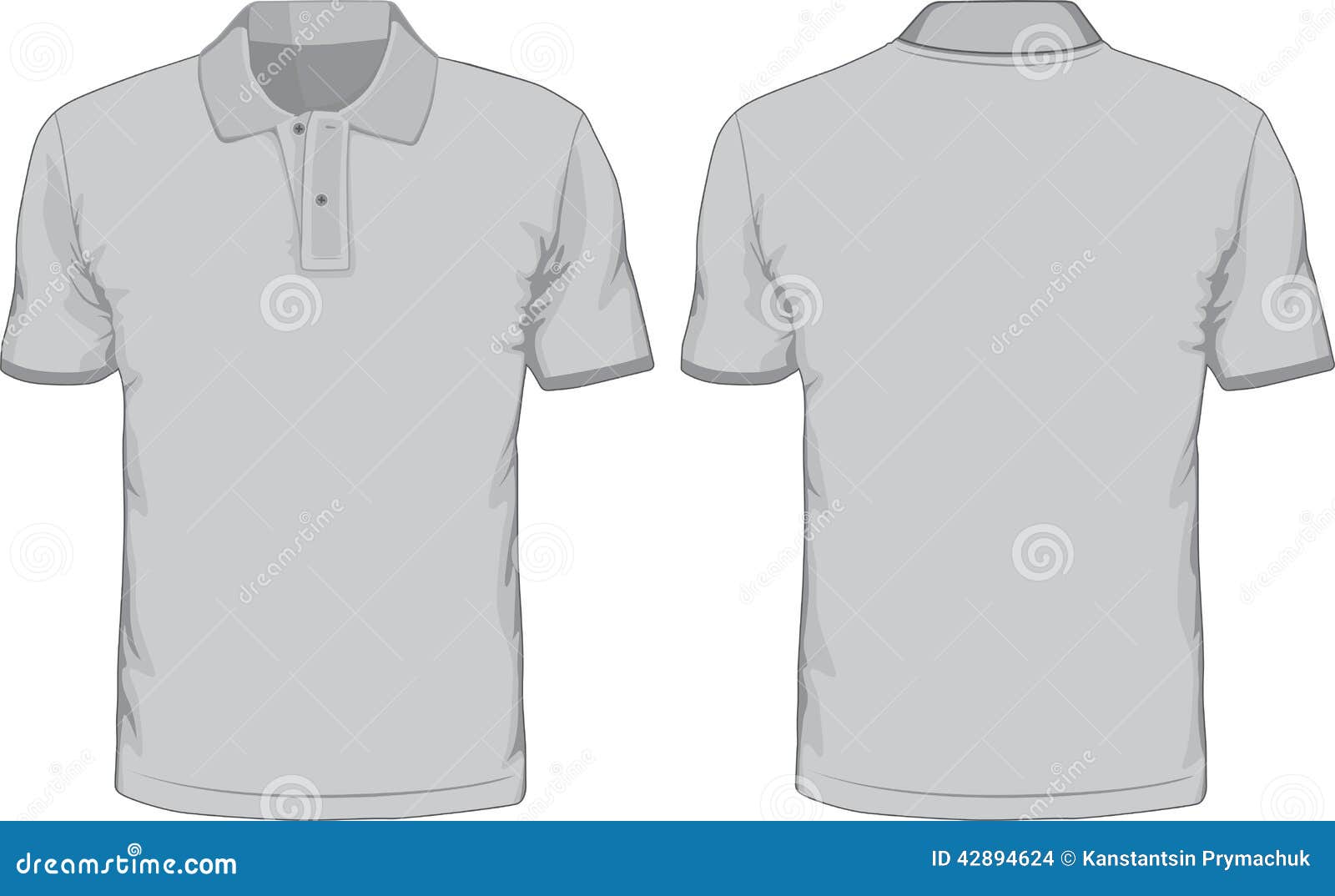 Men's Polo-shirts Template. Front And Back Views Stock Vector - Image ... Men's Polo-shirts Template. Front And Back Views Stock Vector - Image ...