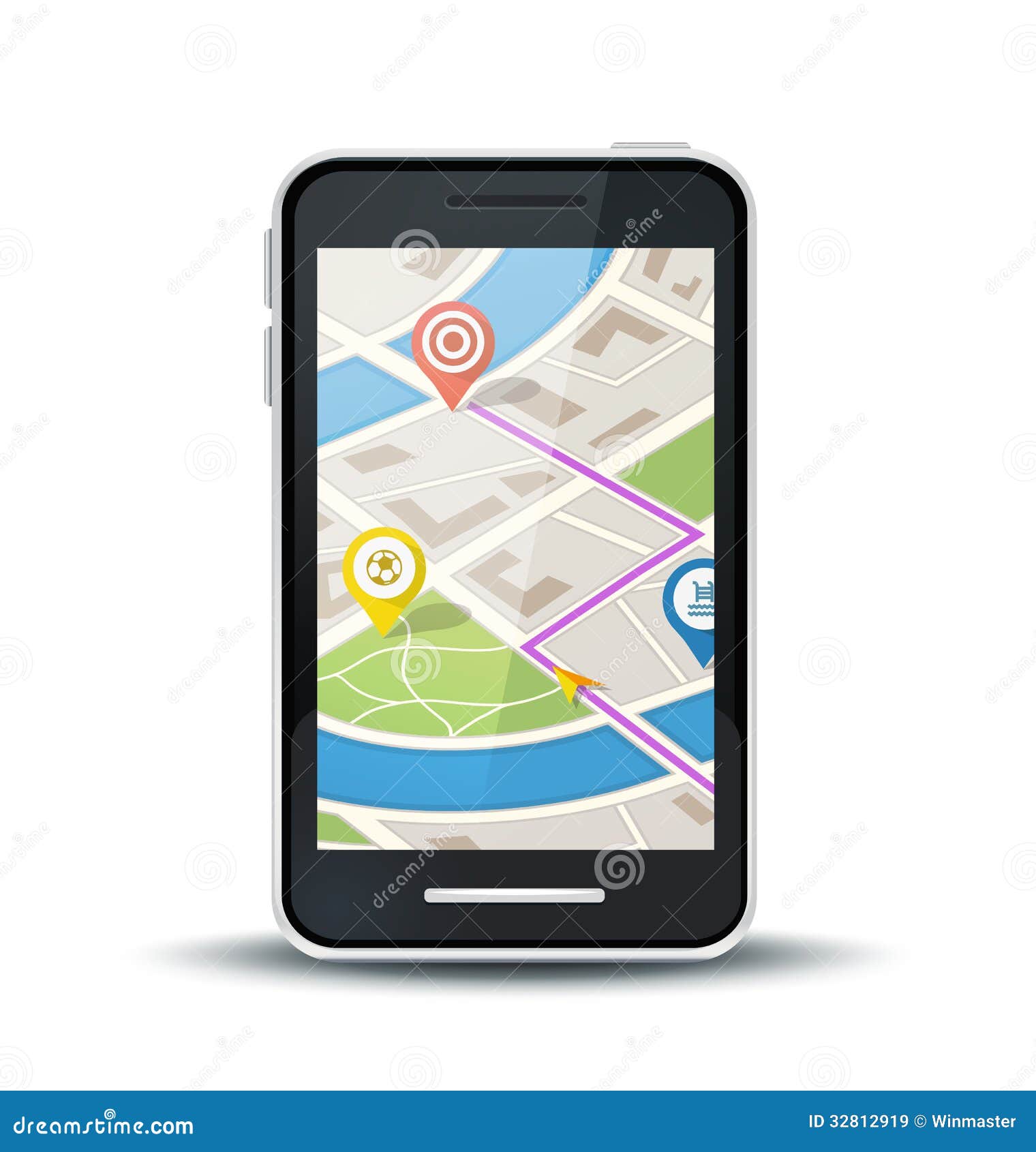 Mobile Phone With Gps Map Application Royalty Free Stock Images - Image ... Mobile Phone With Gps Map Application Royalty Free Stock Images - Image ...