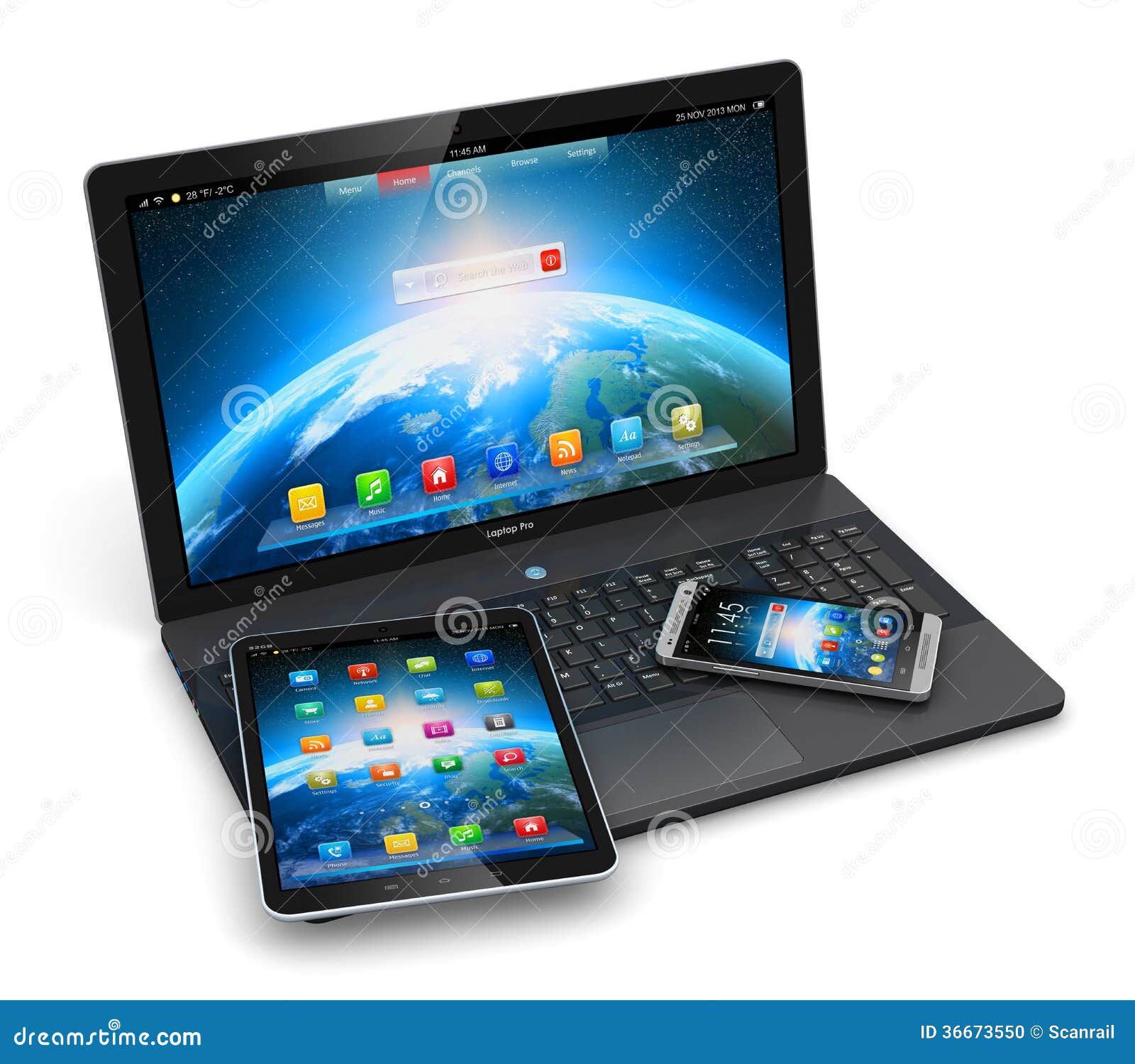Modern Mobile Devices Stock Photo - Image: 36673550 Modern Mobile Devices Stock Photo - Image: 36673550