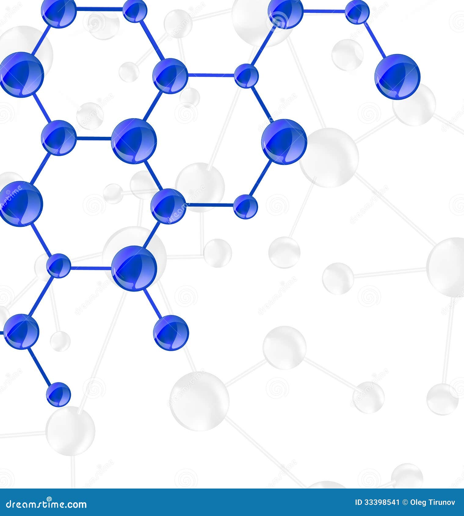 Molecular Structures Chain With Copy Space Stock Image Image 33398541