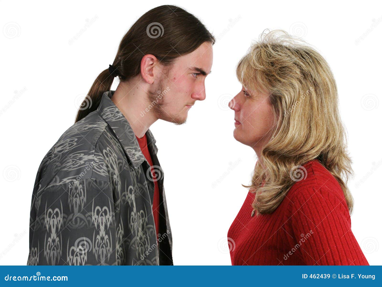 Mother Son Confrontation Royalty Free Stock Images Image 462439