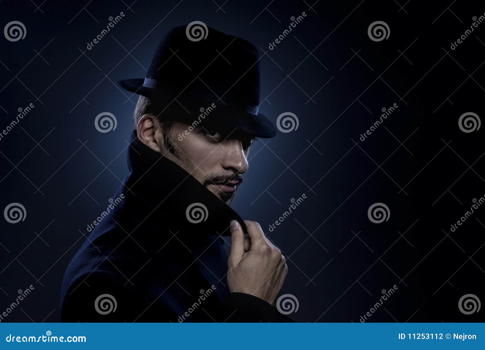 Mysterious Man Retro Portrait Stock Photography - Image: 11253112 Mysterious Man Retro Portrait Stock Photography - Image: 11253112