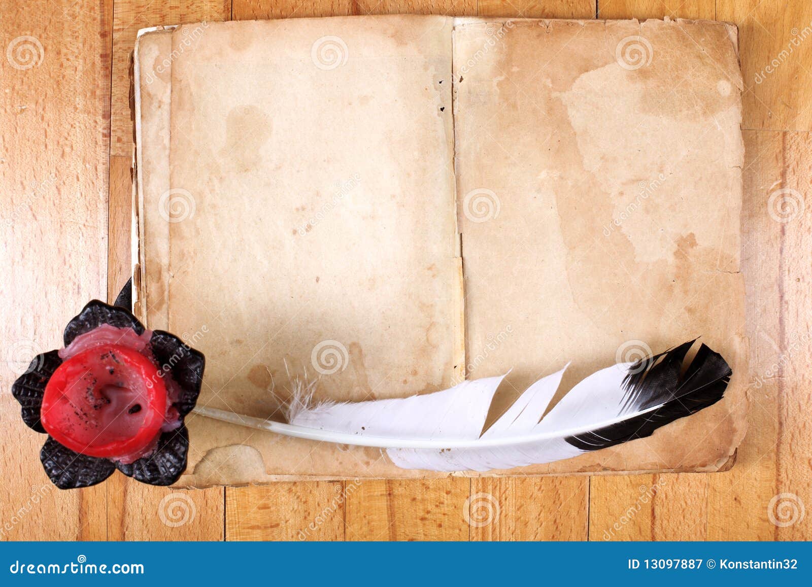 Old Book With Feather Pen And Candle Royalty Free Stock Photography ... Old Book With Feather Pen And Candle Royalty Free Stock Photography ...
