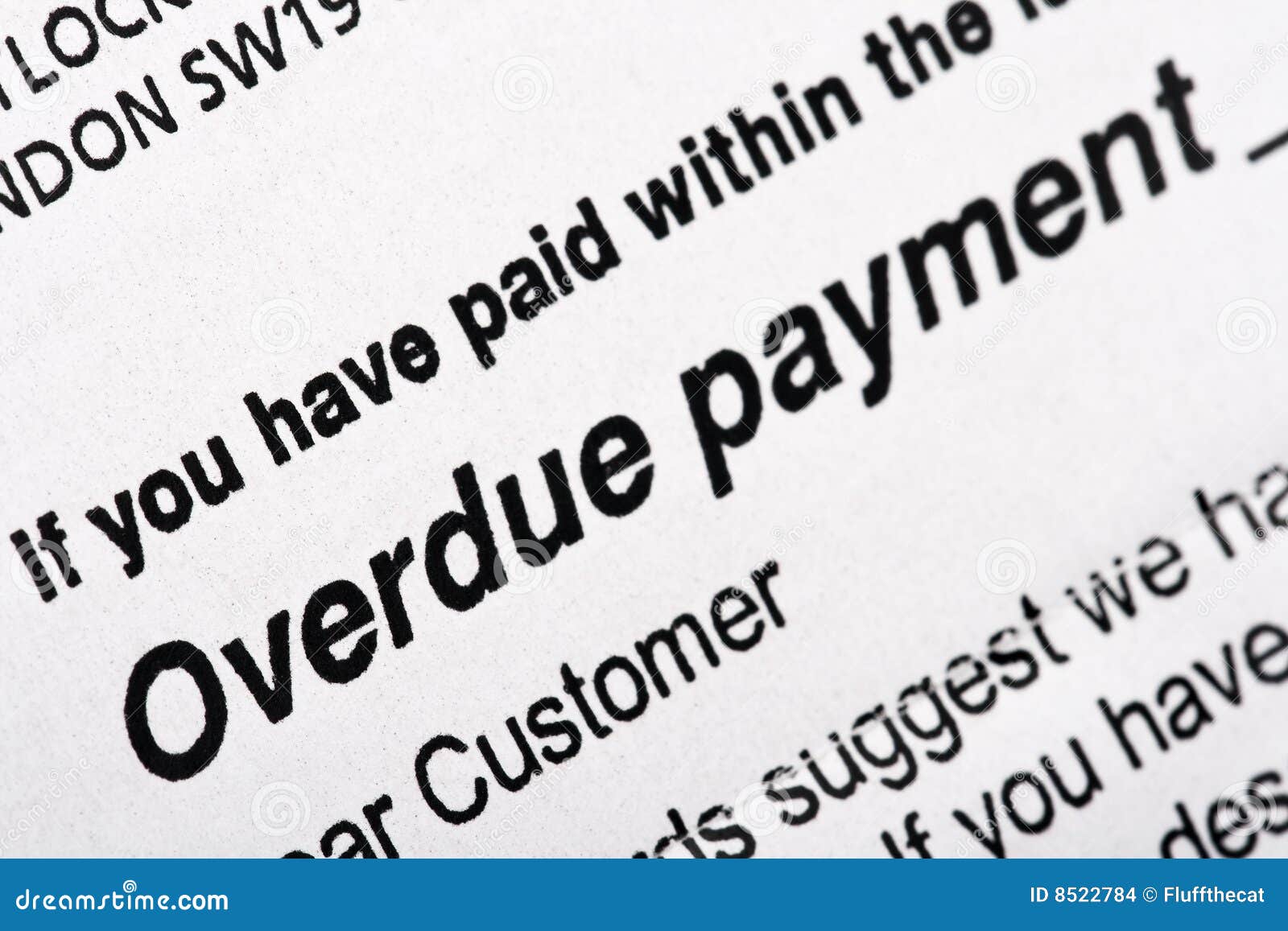 Overdue Payment Bill Stock Images - Image: 8522784 Overdue Payment Bill Stock Images - Image: 8522784